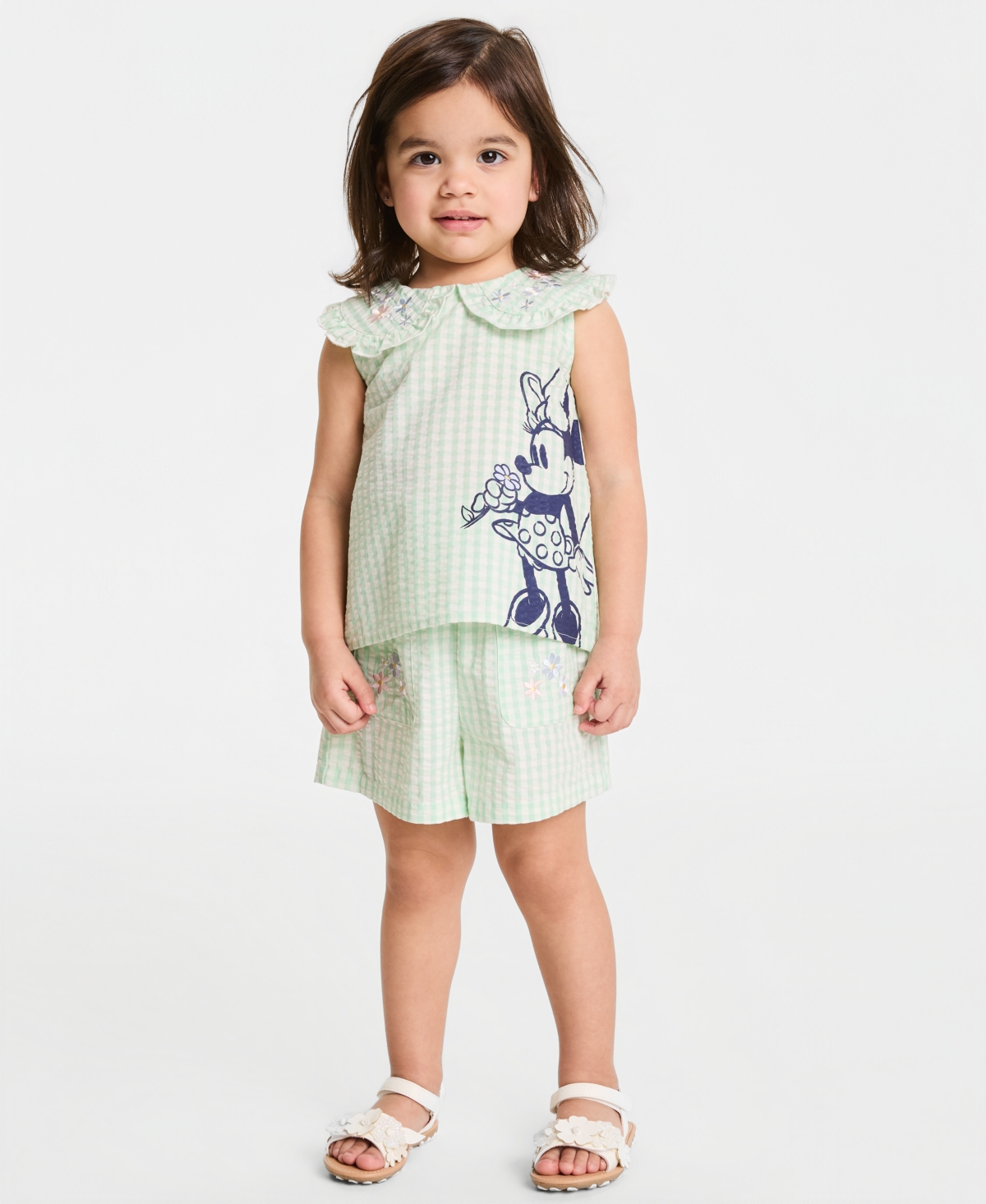 Click here for Kate Mack Girls 2T-6X Minnie Mouse Gingham Top & S... prices