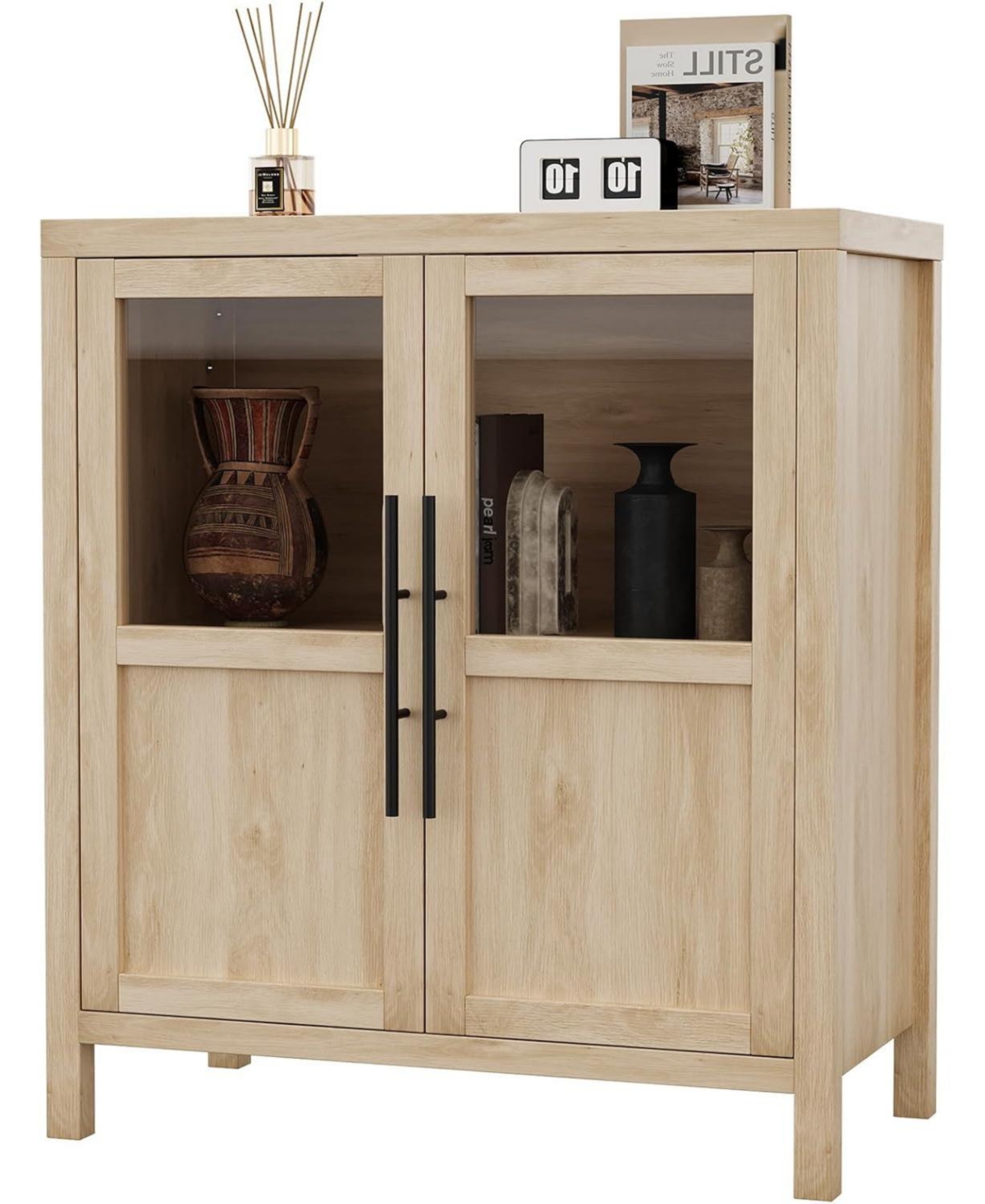 Click here for gaomon Sideboard Buffet Cabinet with 2 Glass Doors... prices