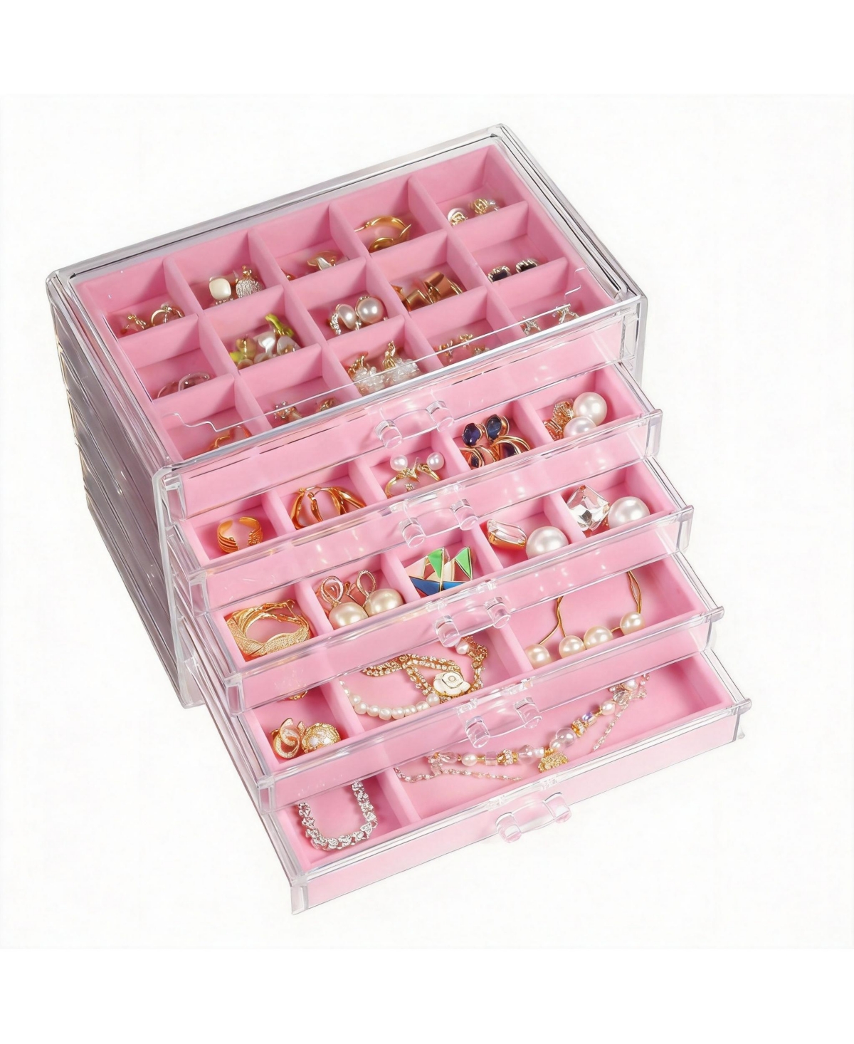 Click here for Yigii 5-Drawer Jewelry Organizer with Adjustable V... prices