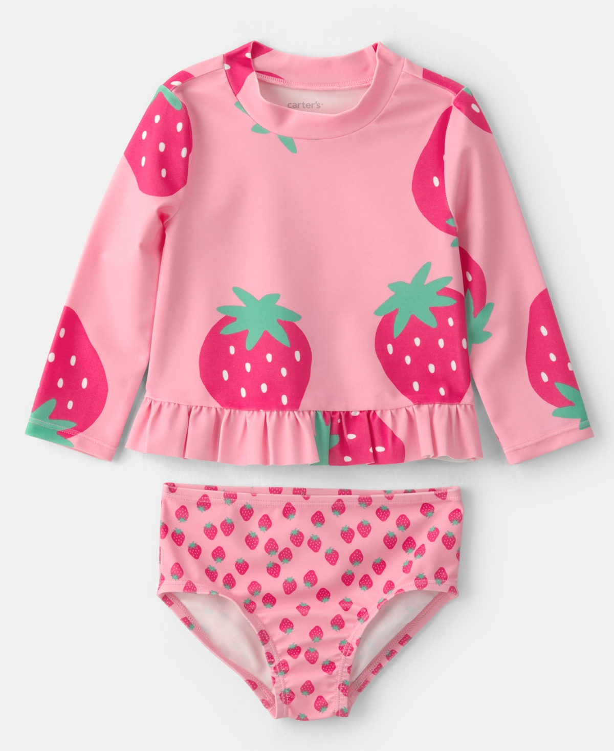 Click here for Carters Baby Girls Strawberry Rashguard Swimsuit... prices