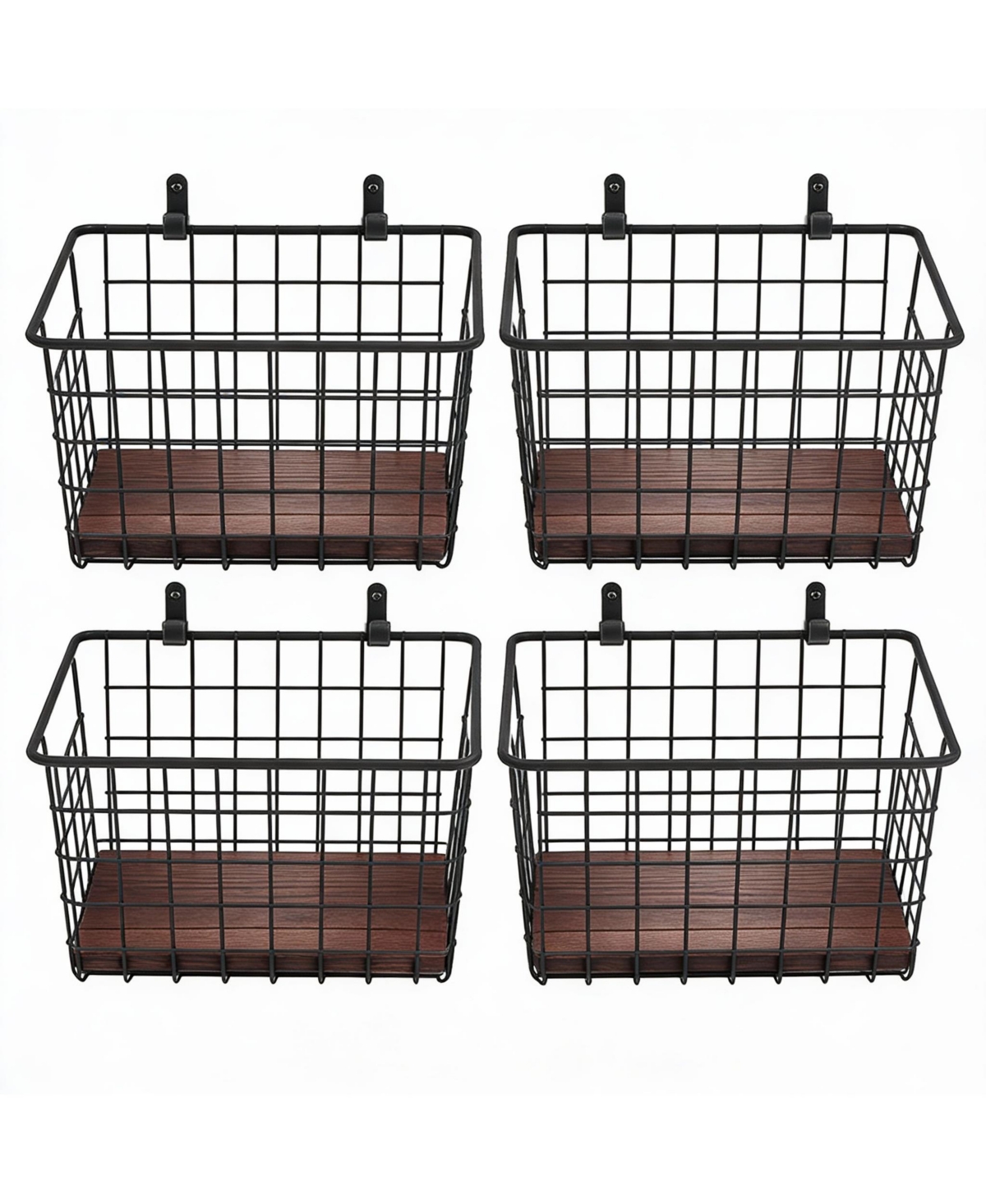 Click here for Yigii 4-Pack Metal Wire Wall Basket with Handles f... prices