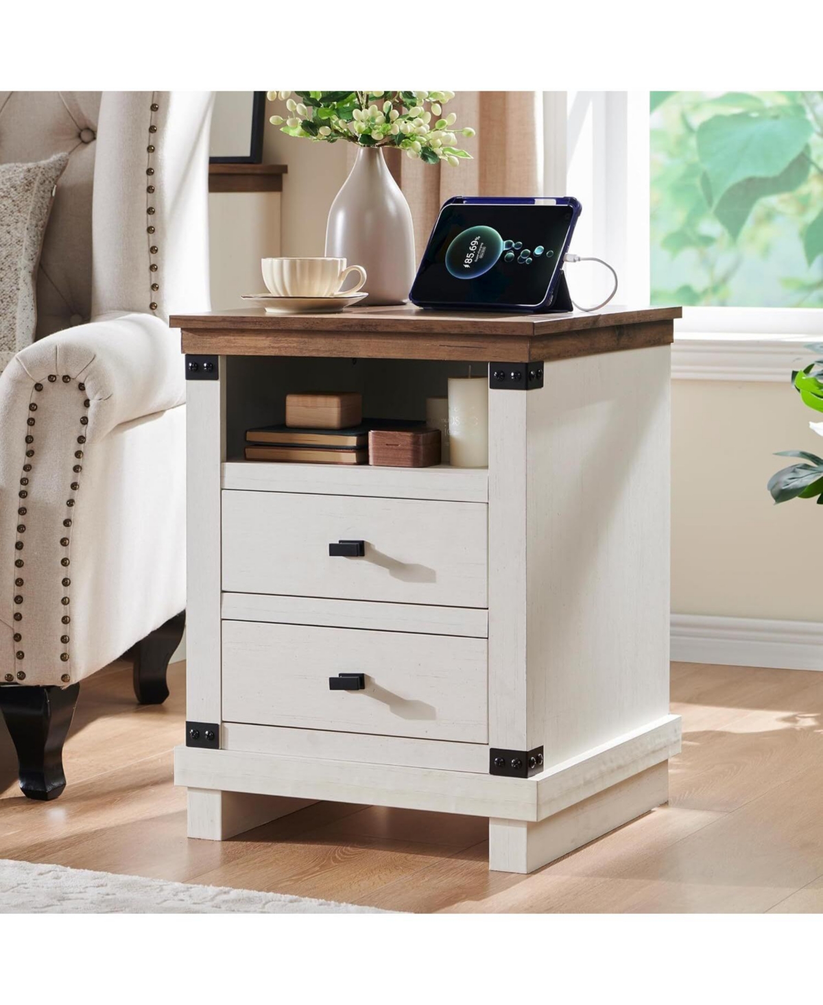 Click here for gaomon 1PC 18 Inch Antique Farmhouse Nightstand  2... prices