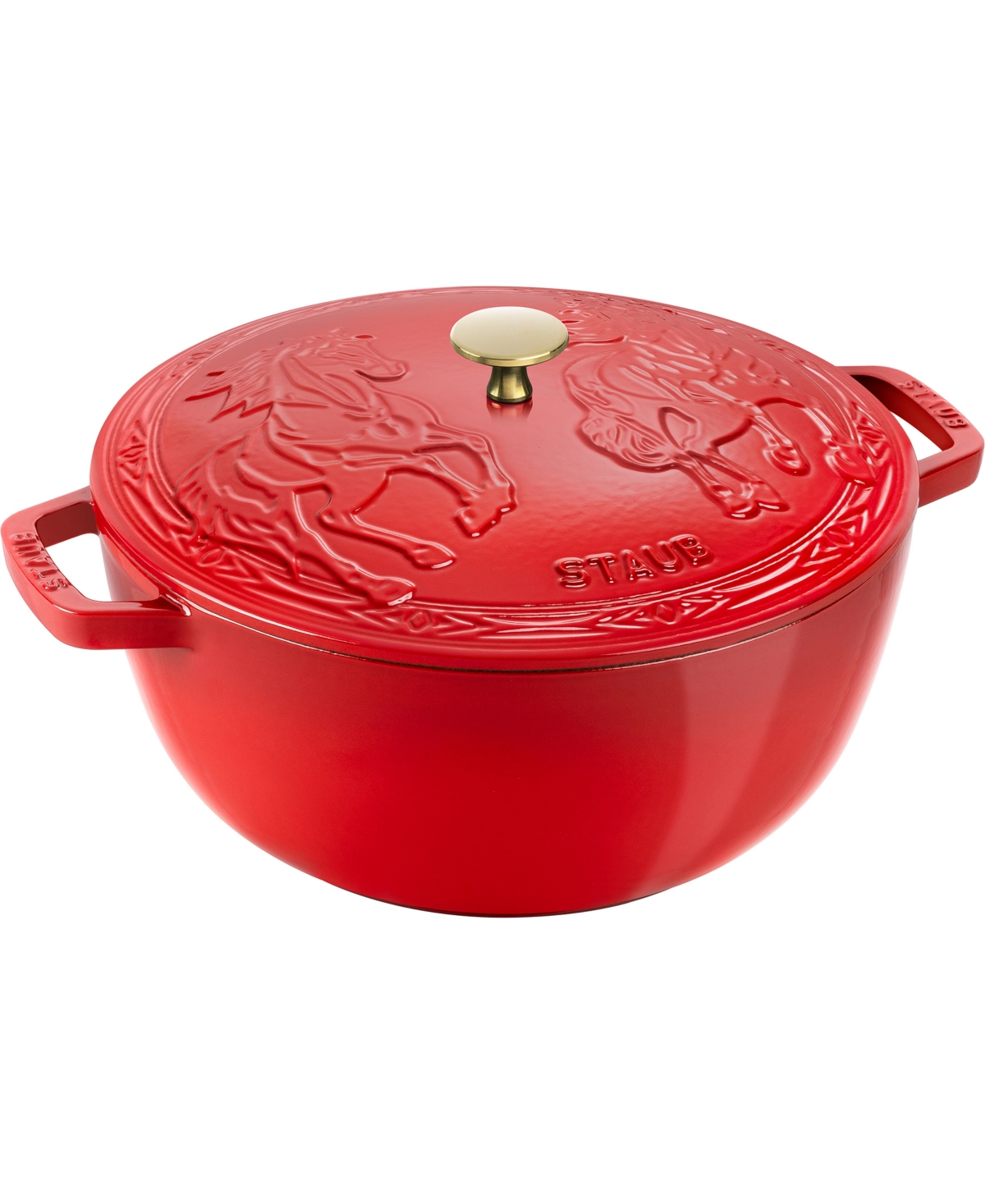 Click here for Staub Cast Iron 5 Qt. Essential French Oven - Red prices