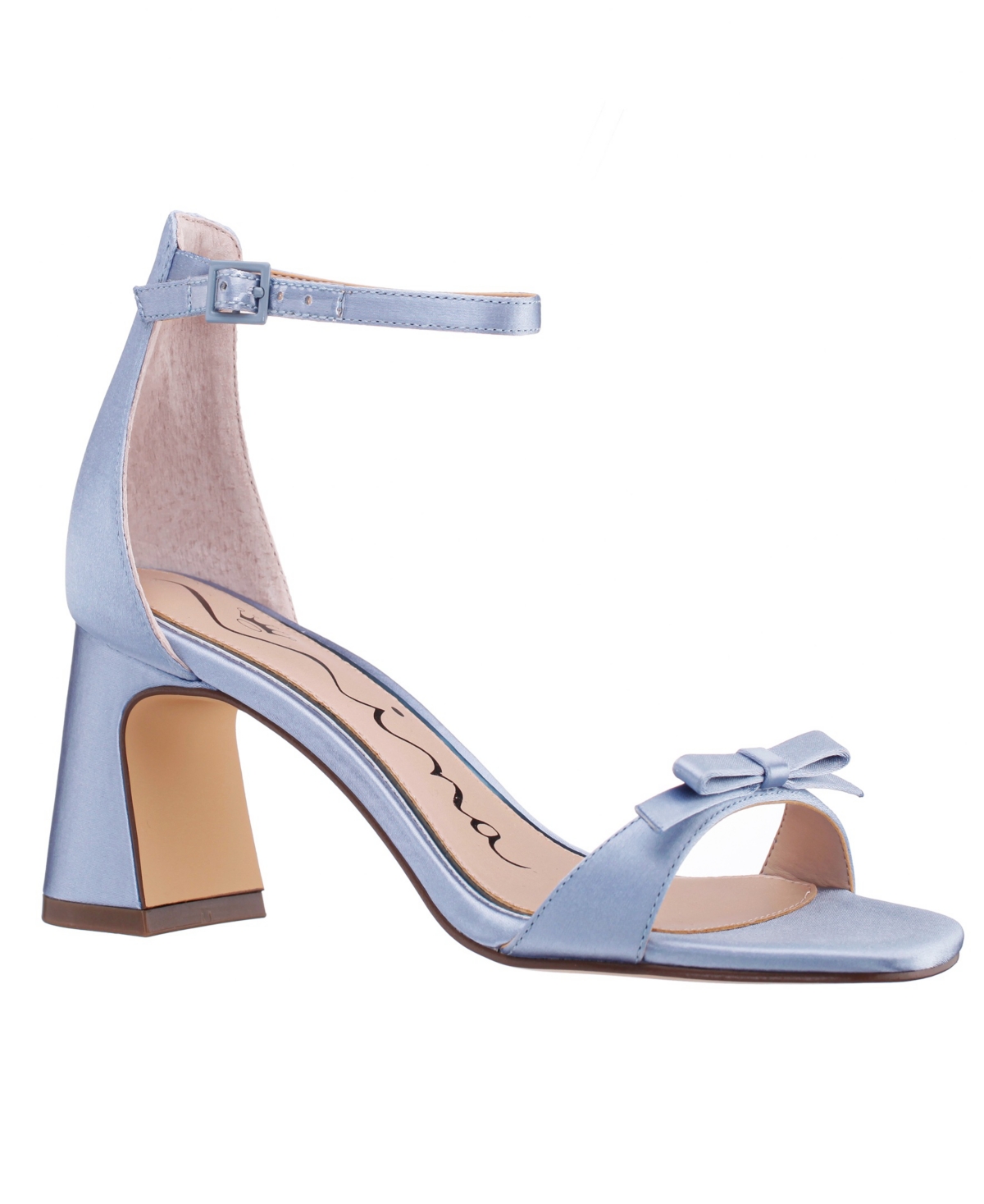 Click here for Nina Womens Bia Block Heel Sandals - Icy Blue prices