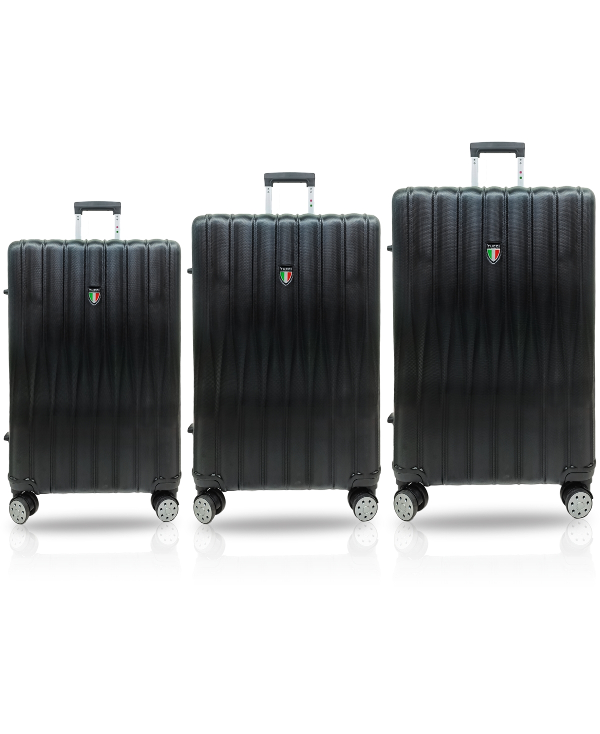 Click here for Tucci Italy Barartro 3-Pc. Hardside Luggage Set -... prices