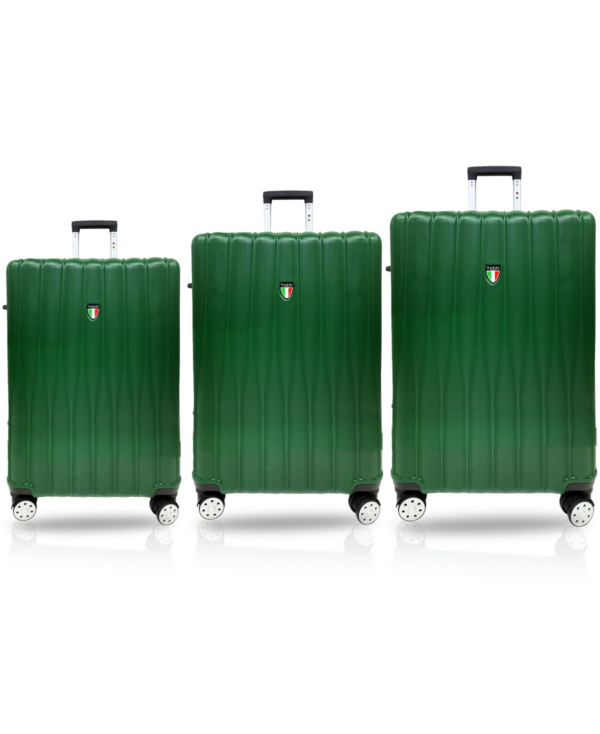 Click here for Tucci Italy Barartro 3-Pc. Hardside Luggage Set -... prices
