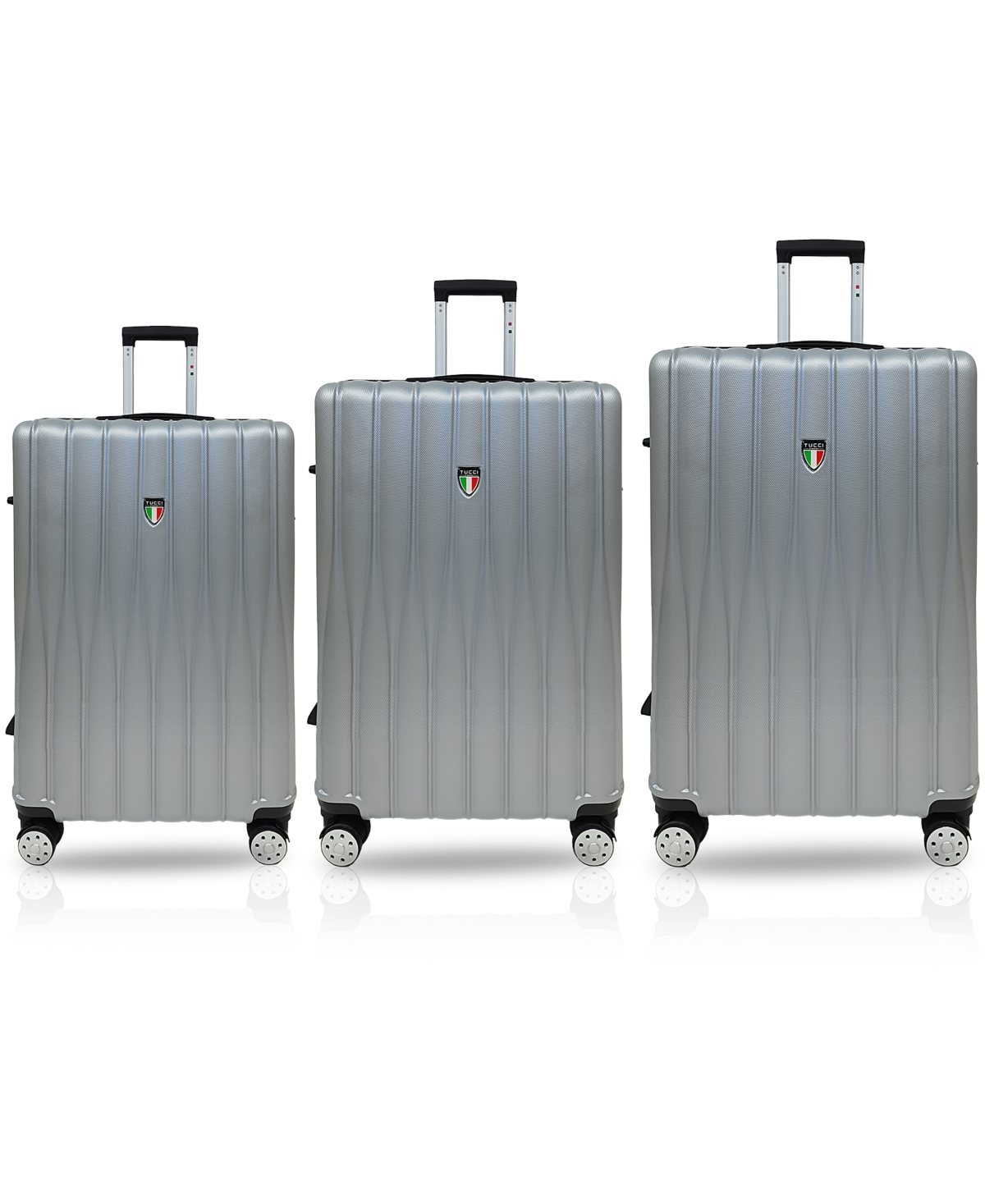 Click here for Tucci Italy Barartro 3-Pc. Hardside Luggage Set -... prices