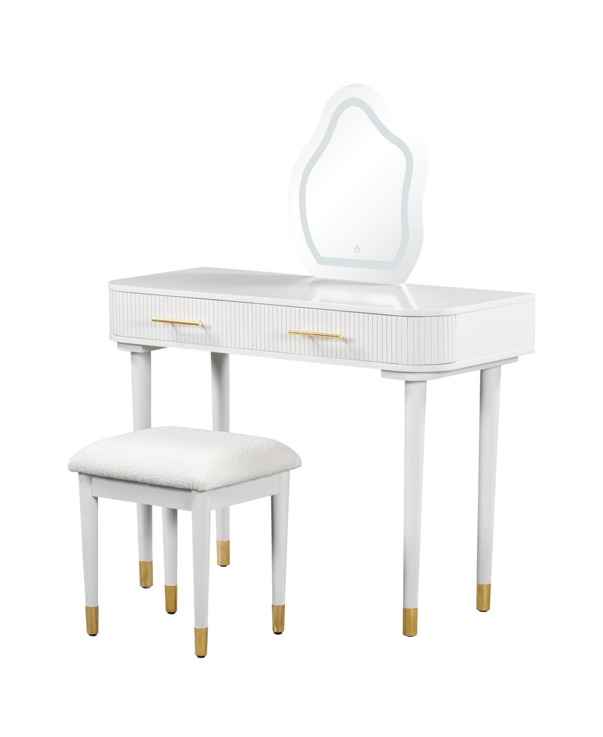 Click here for Mondawe Modern Vanity Table Set with Touch Screen... prices