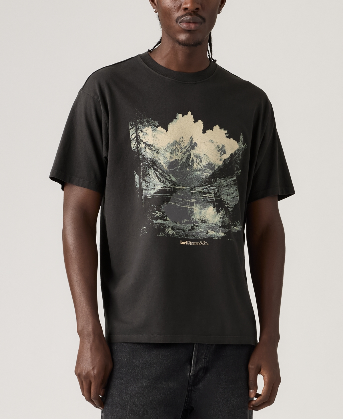 Click here for Levis Mens Graphic Vintage Relaxed-Fit T-Shirt - P... prices