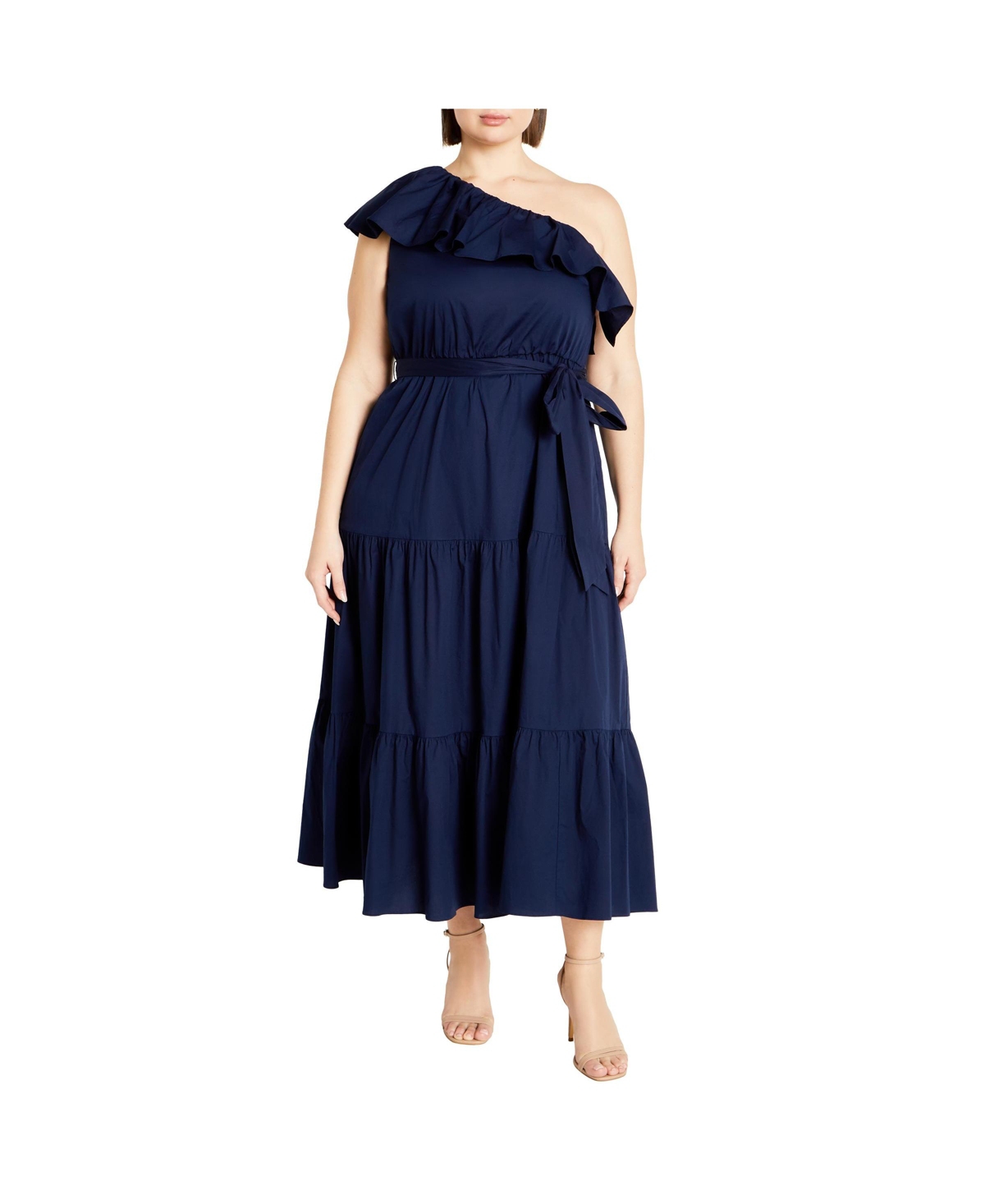 Click here for City Chic Womens Plus Size Farrah Dress - Navy prices