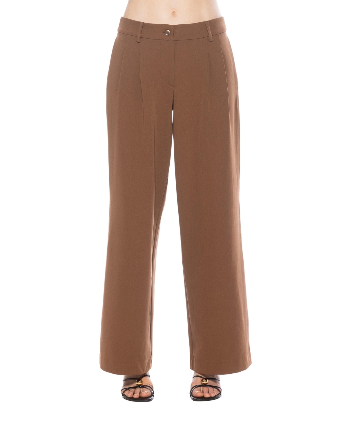 Click here for Alexia Admor Womens Quinn Pleated Wide Leg Pants -... prices