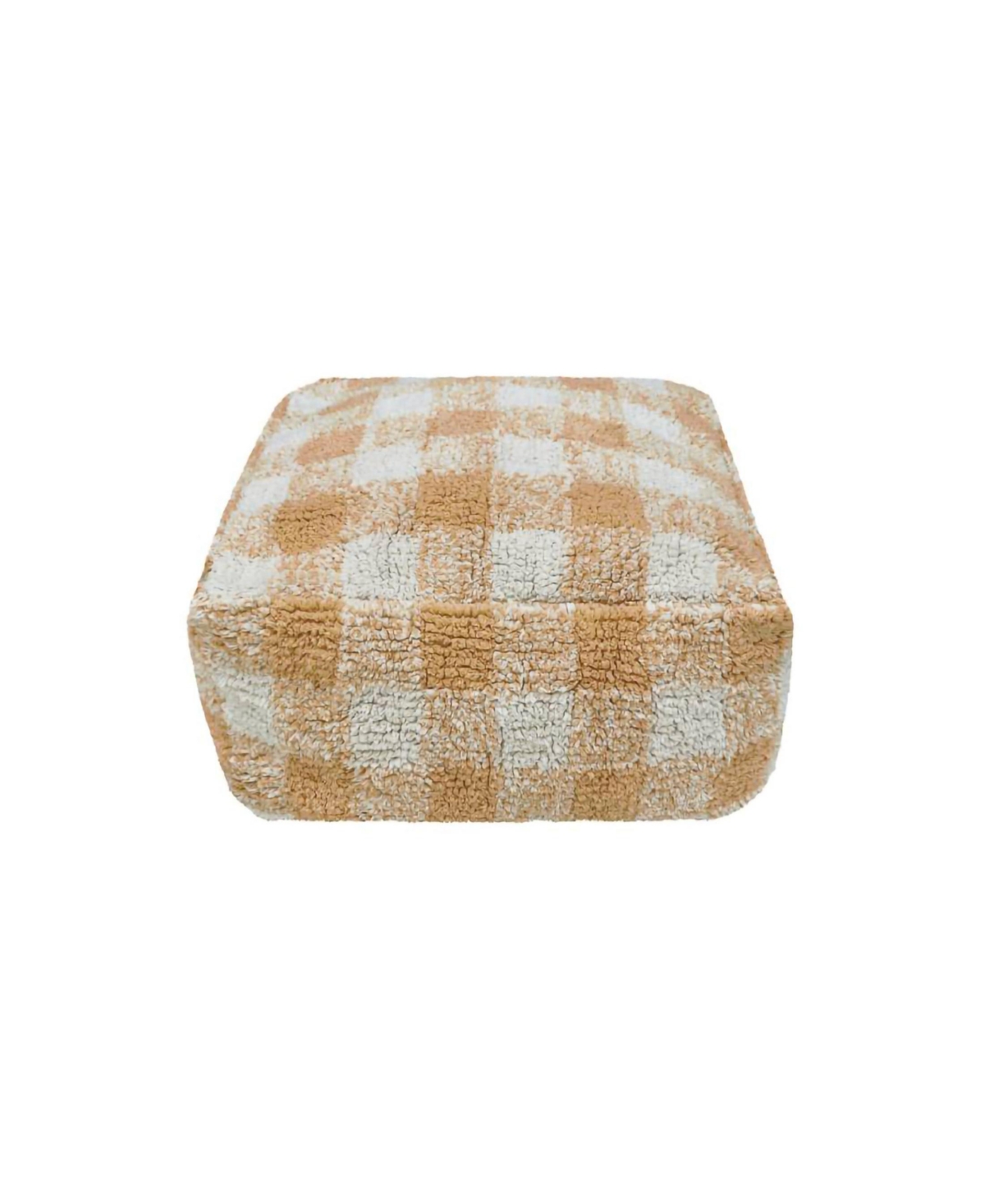 Click here for Lorena Canals Pouf Vichy Honey Pillow - Light hone... prices
