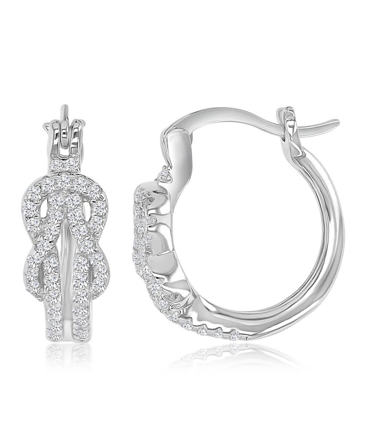 Click here for Macys Cubic Zirconia (0.74 ct. t.w.) Rhodium Over... prices