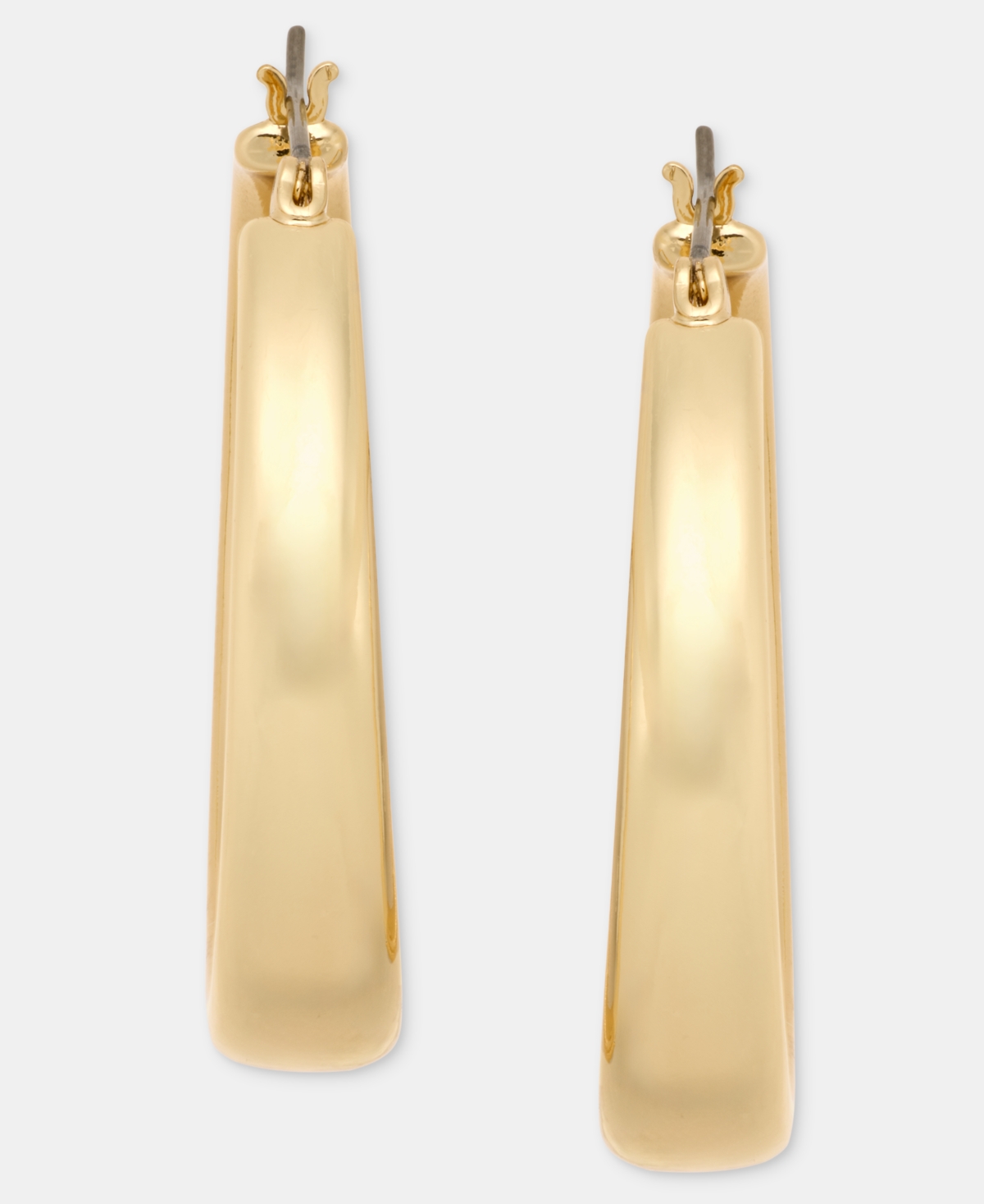 Click here for Dkny Open Taper Puffy Hoop Earrings - Gold prices