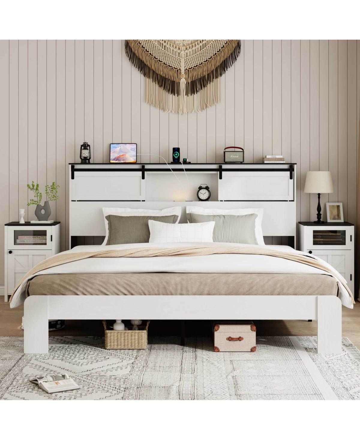 Click here for Streamdale Furniture Storage Headboard with 2 Usb... prices