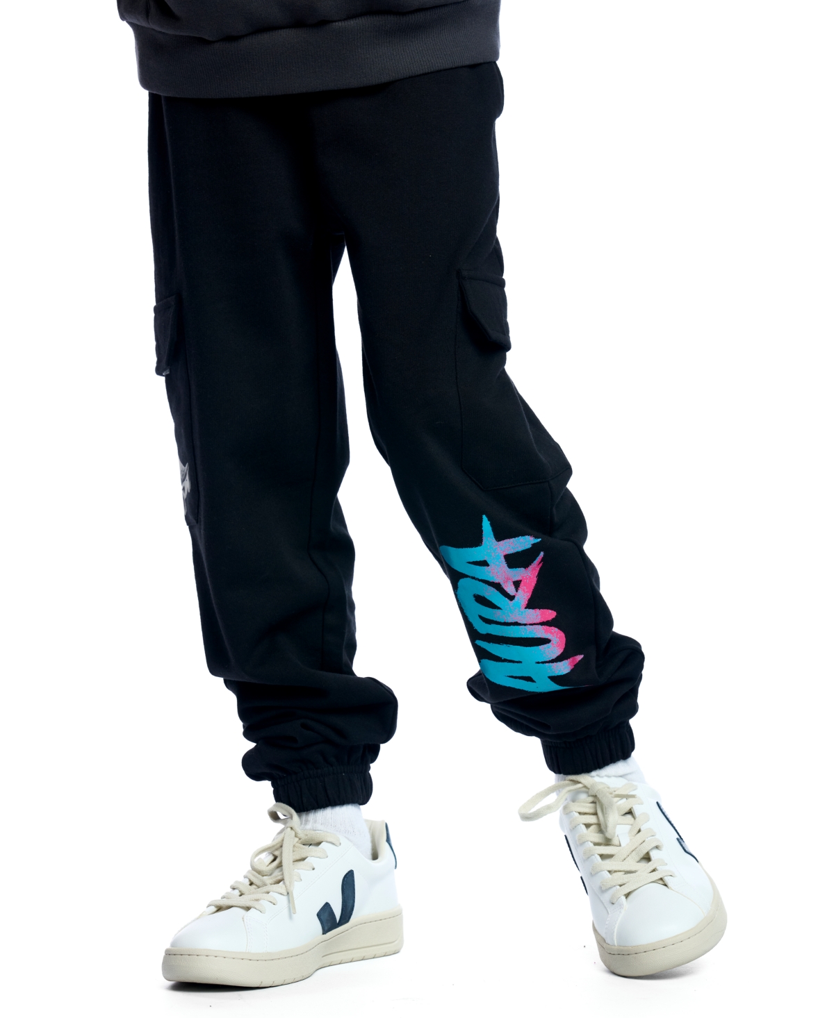 Click here for Sovereign Code Boys 5-20 Cargo Fleece Joggers - Bl... prices