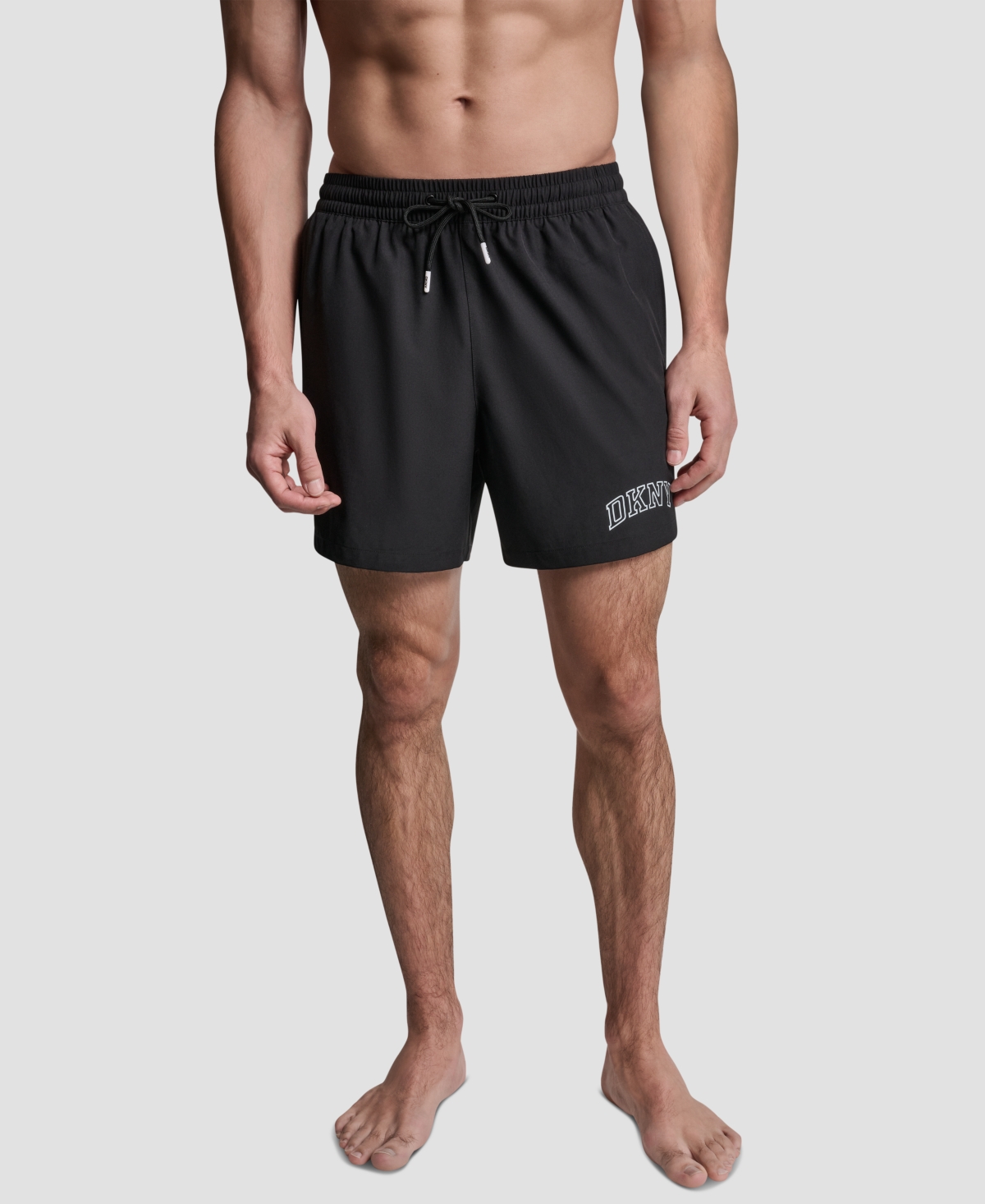 Click here for Dkny Mens Varsity Logo Stretch Volley Swim Shorts... prices