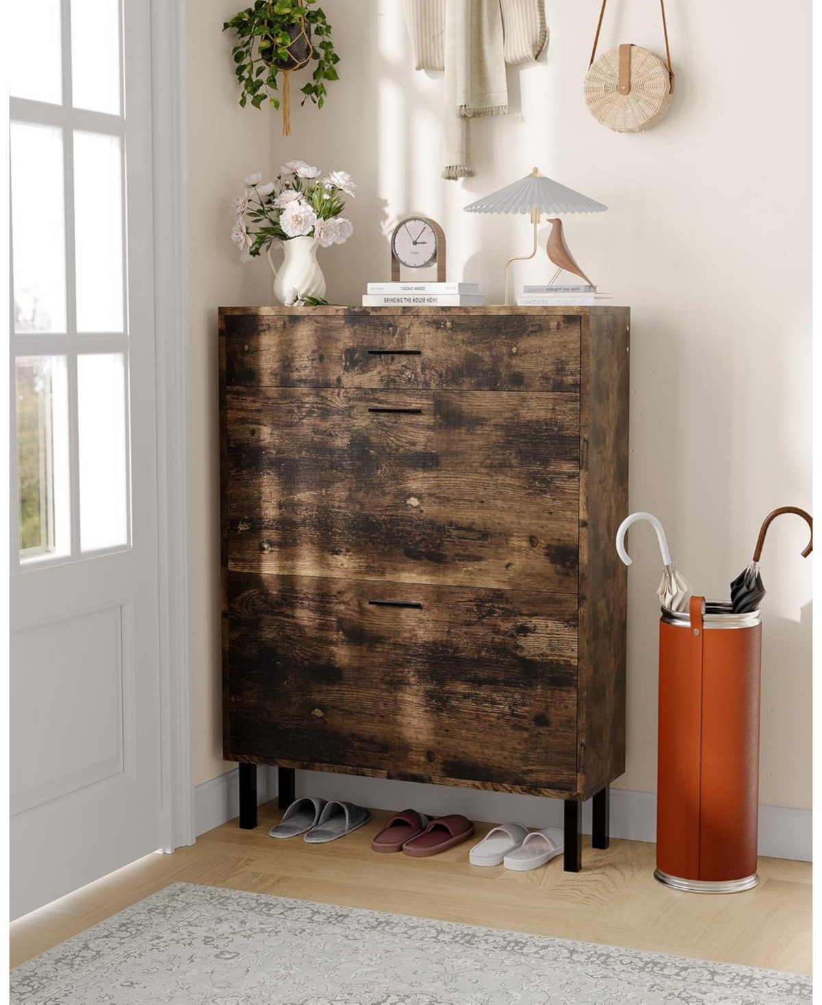 Click here for gaomon Shoe Storage Cabinet with Dual Flip Drawers... prices