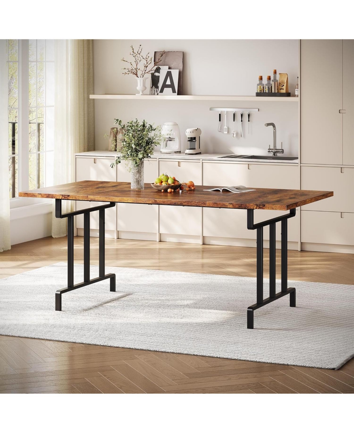 Click here for Gaomon Kitchen Table Dining Table Rectangular Wood... prices