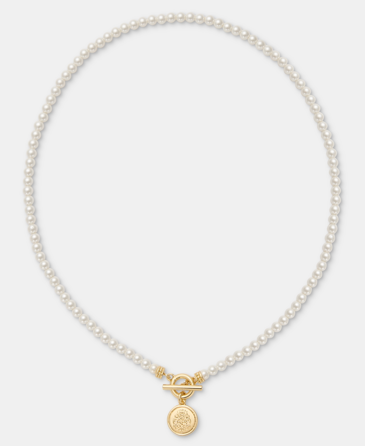 Click here for Lauren Ralph Lauren Gold-Tone Glass Pearl Coin Pen... prices