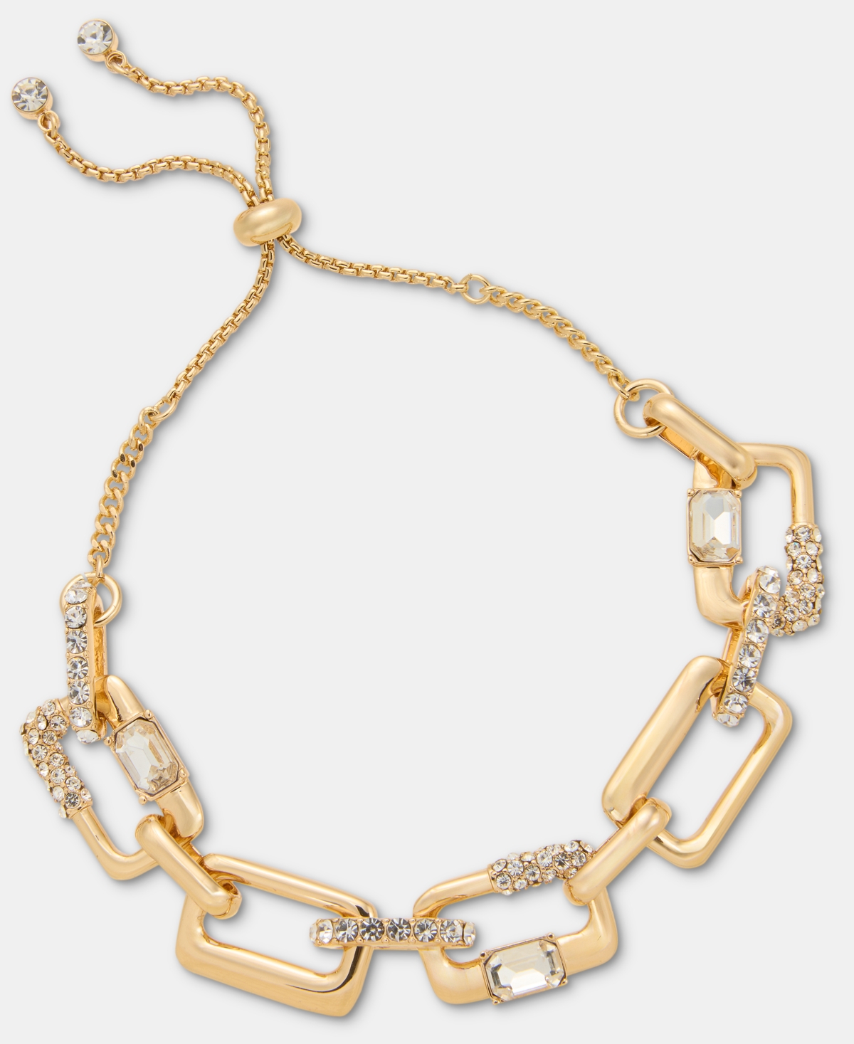 Click here for Karl Lagerfeld Paris Pave Link Slider Bracelet - W... prices