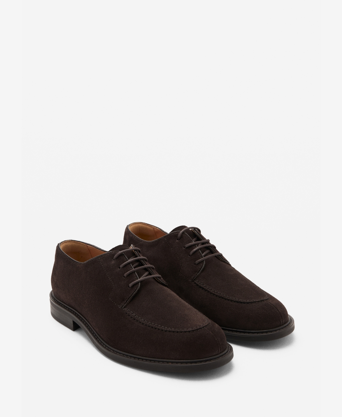 Click here for Mango Mens Split Leather Suit Shoes - Brown prices