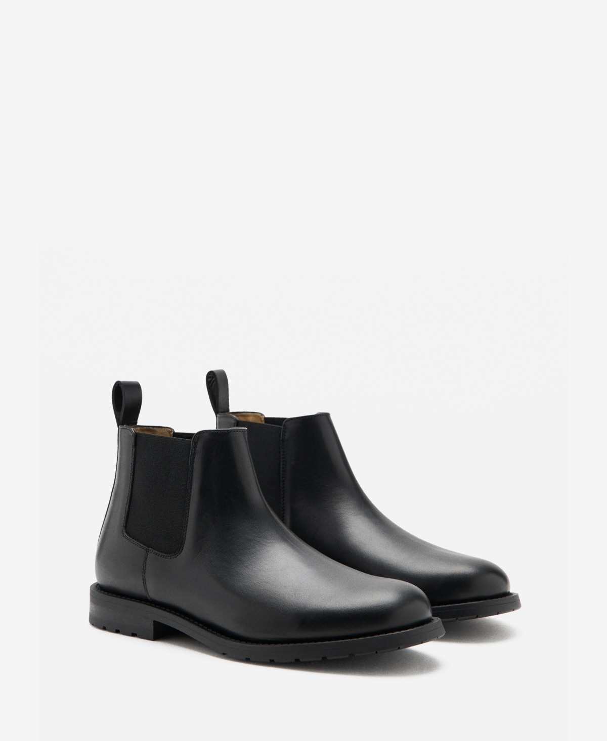 Click here for Mango Mens Leather Chelsea Boots - Black prices
