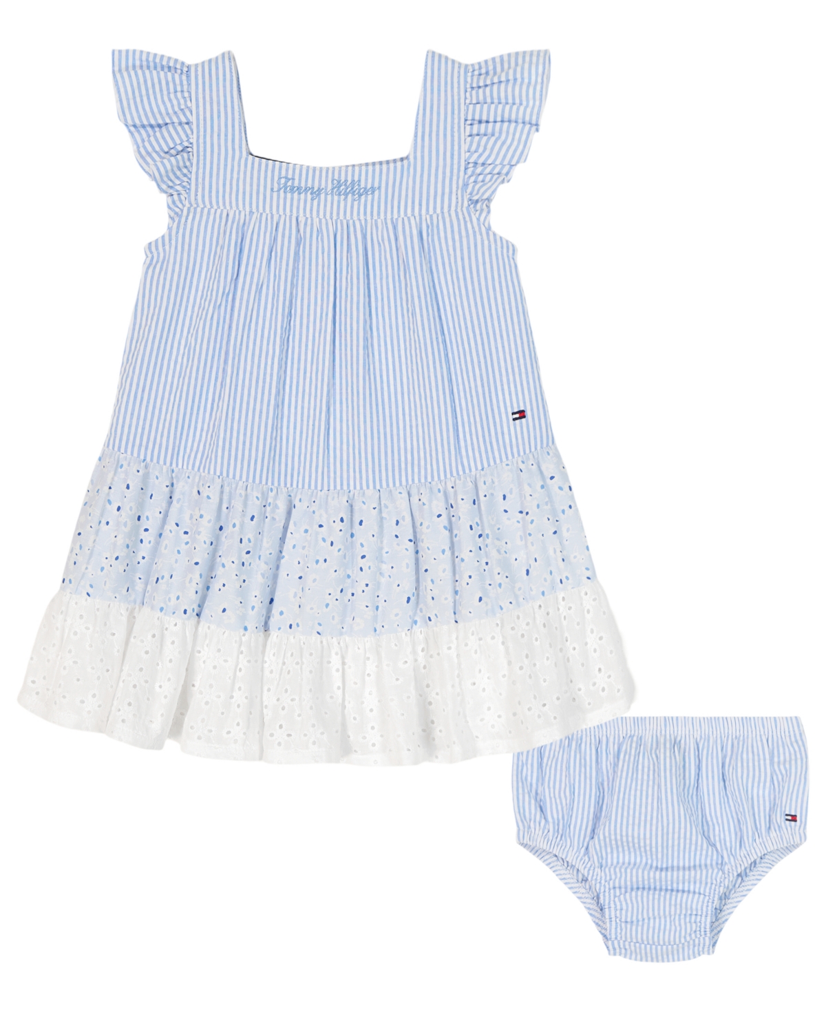 Click here for Tommy Hilfiger Baby Girls Eyelet Dress & Bloomers... prices
