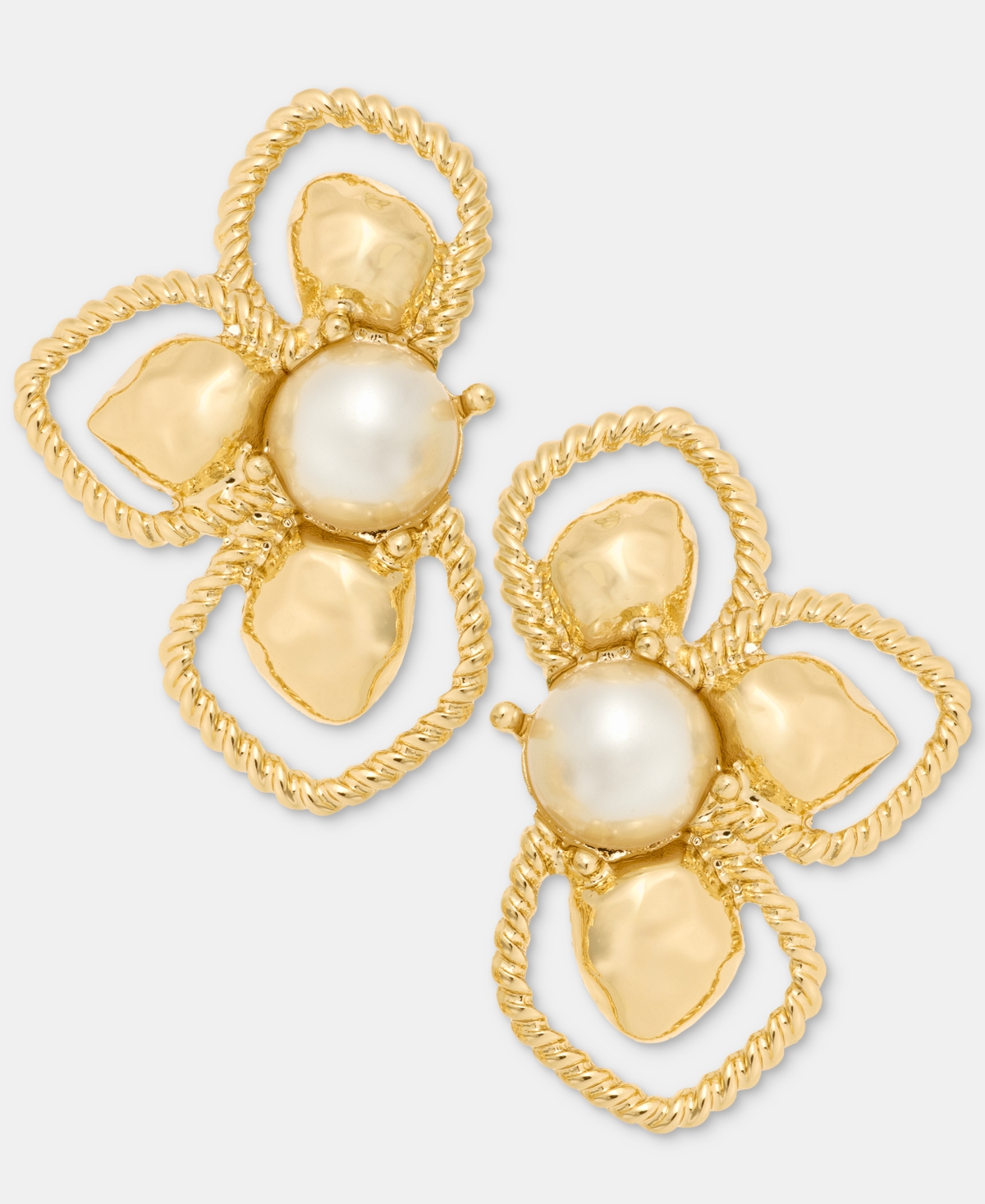 Click here for Anne Klein Imitation Pearl Half Cluster Clip-On Dr... prices