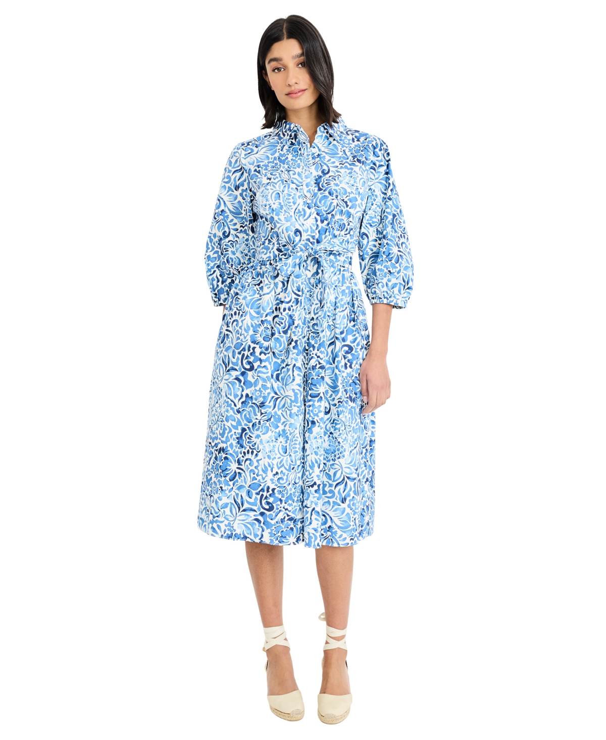 Click here for Maggy London Womens Balloon-Sleeve Shirt Dress - W... prices