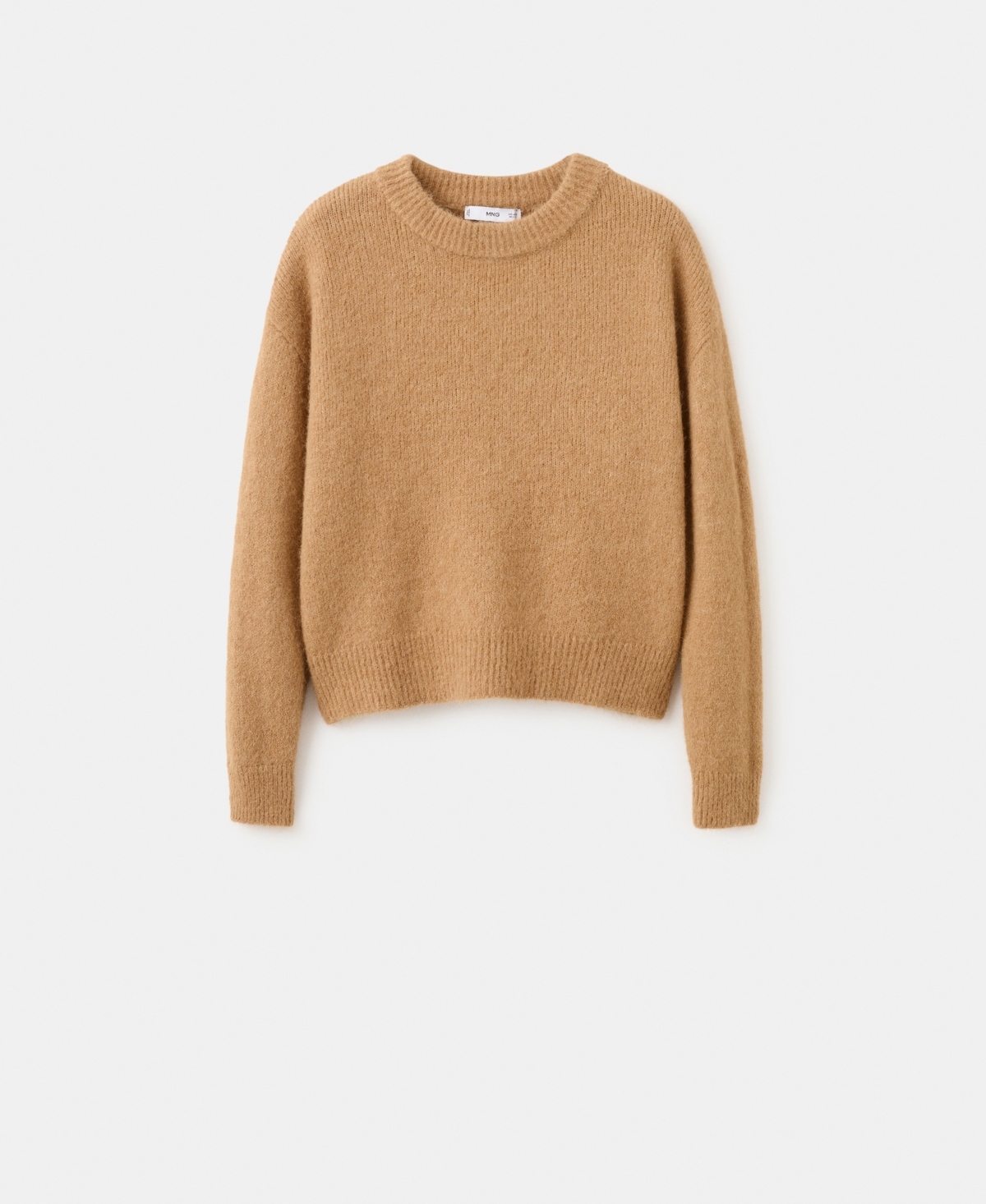 Click here for Mango Womens Alpaca-Blend Crew-Neck Sweater - Medi... prices