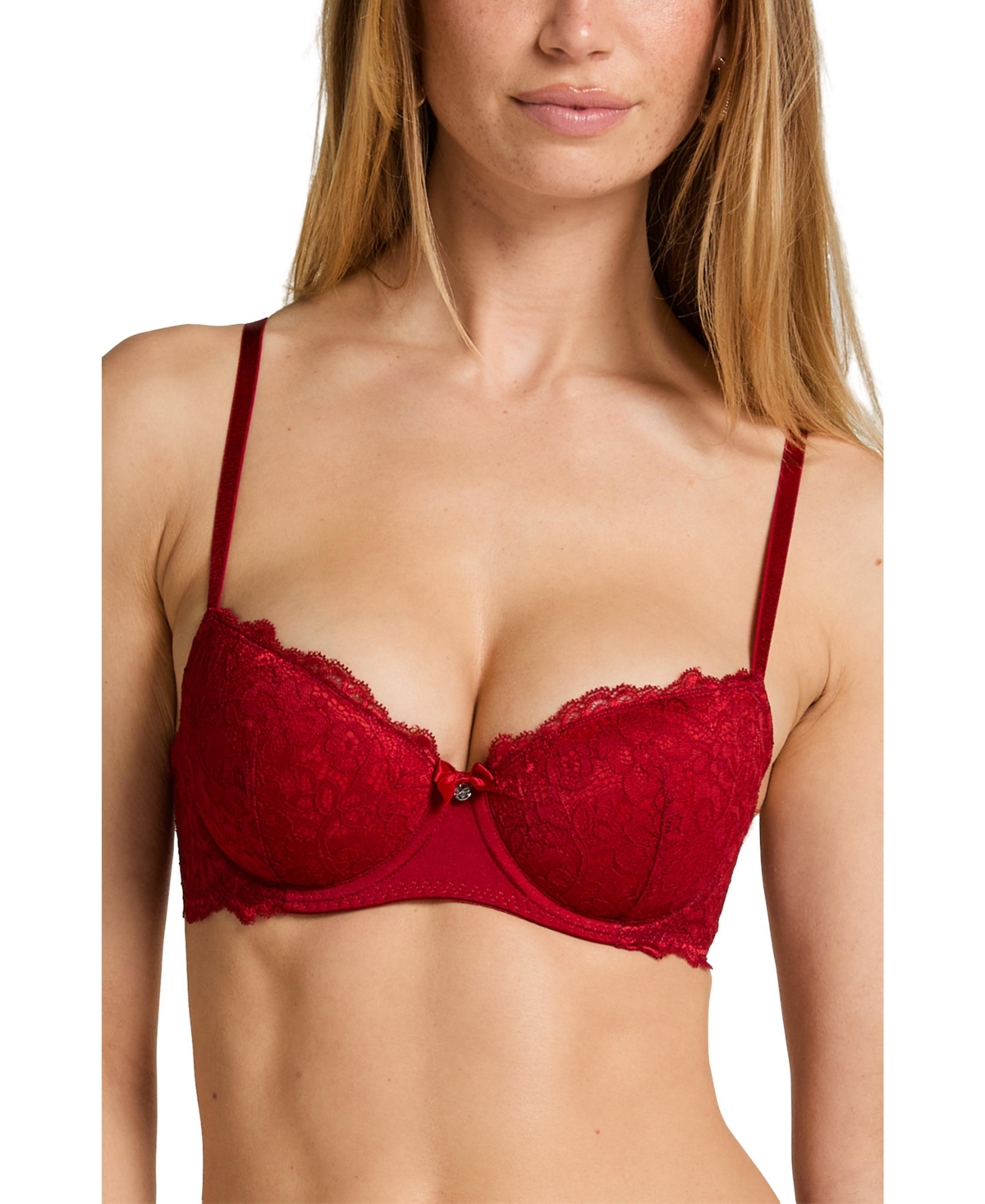 Click here for Hunkemoller Womens Marine Padded Underwired Bra -... prices