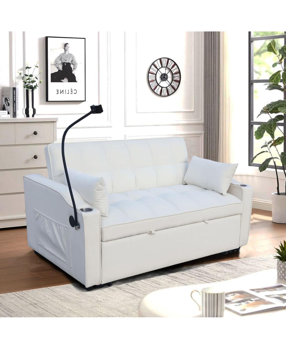 Click here for Maison Boucle Velvet Pull-out Sleeper Sofa Bed wit... prices