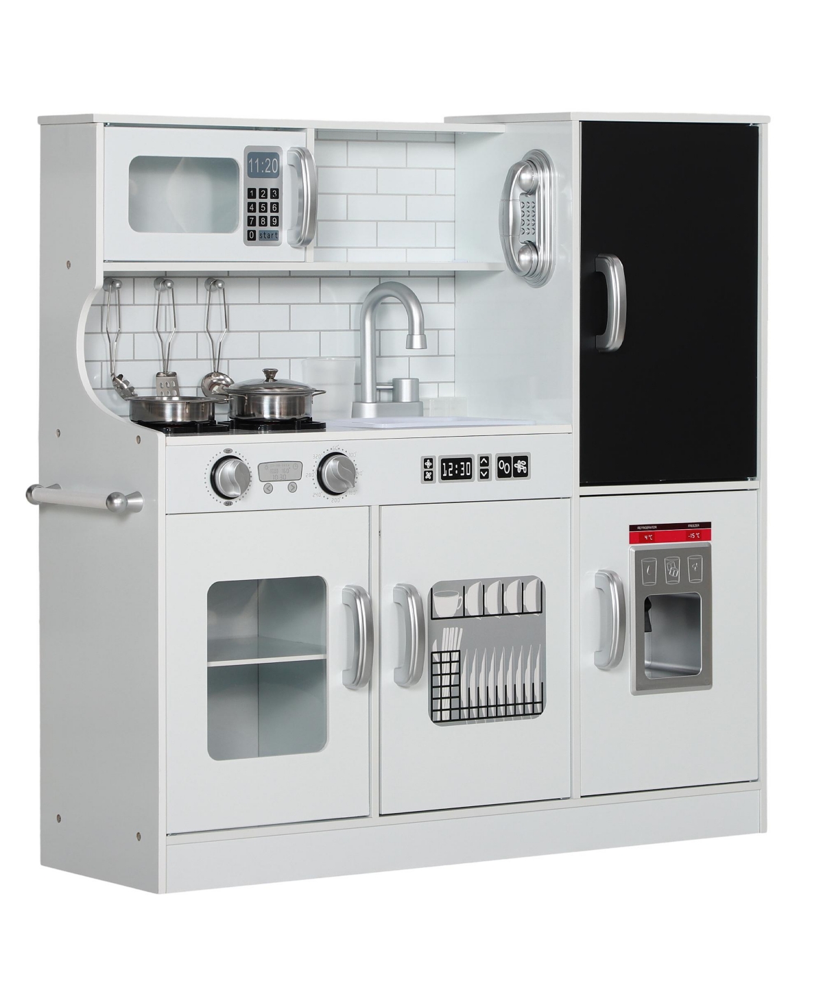 Click here for Hongge Kids Pretend Play Kitchen with Chalkboard a... prices