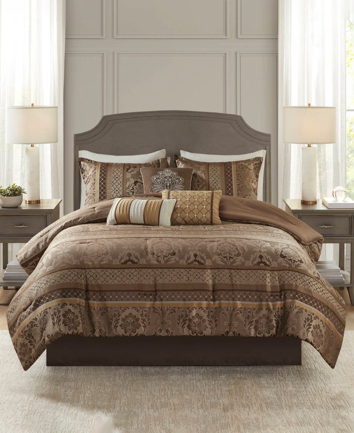 Click here for Madison Park Bellagio 7-Pc. Comforter Set  Califor... prices
