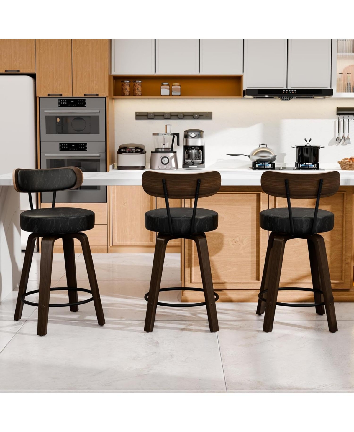 Click here for Dyhome 24 inches Bar Stools Set of 3  Modern Count... prices