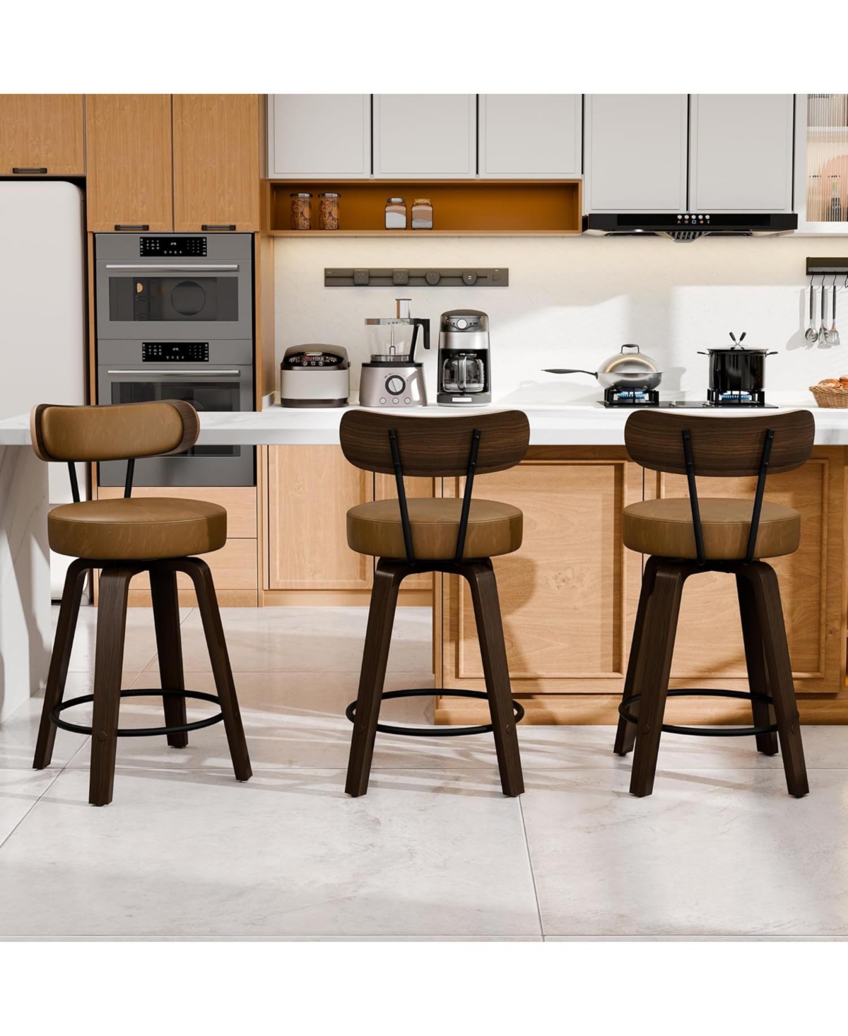 Click here for Dyhome 24 inches Bar Stools Set of 3  Modern Count... prices