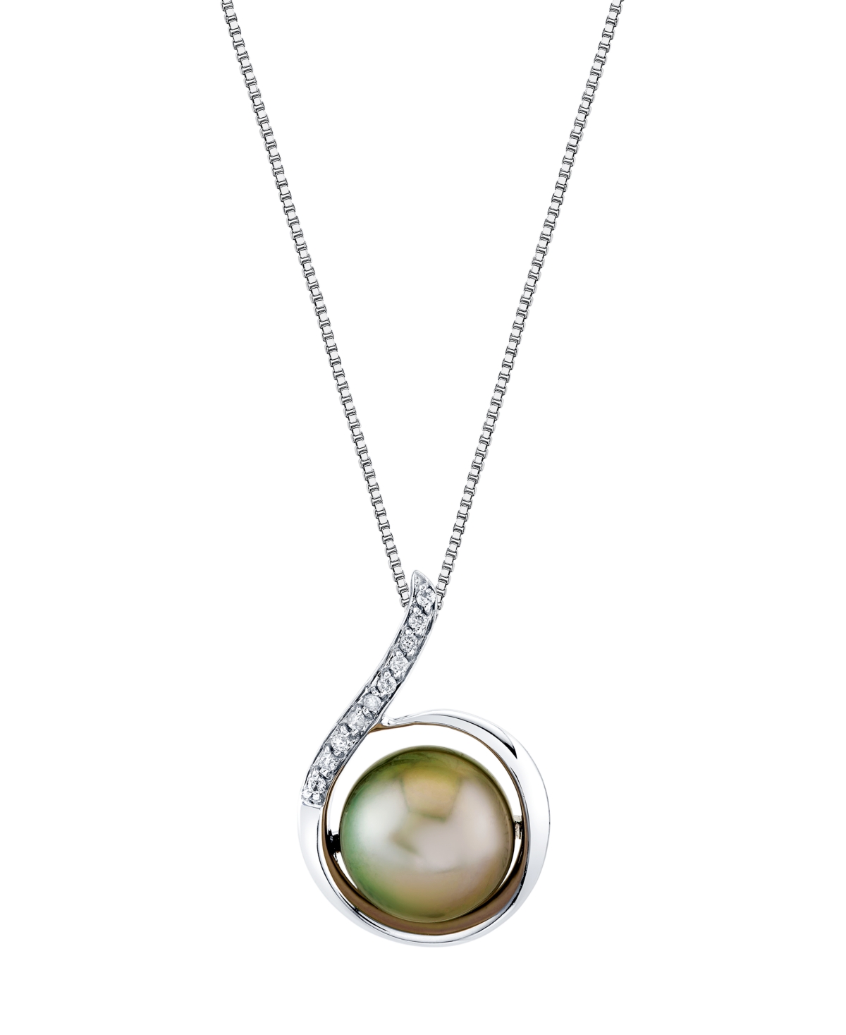 Click here for Macys Cultured Tahitian Pearl (11mm) & Diamond Acc... prices