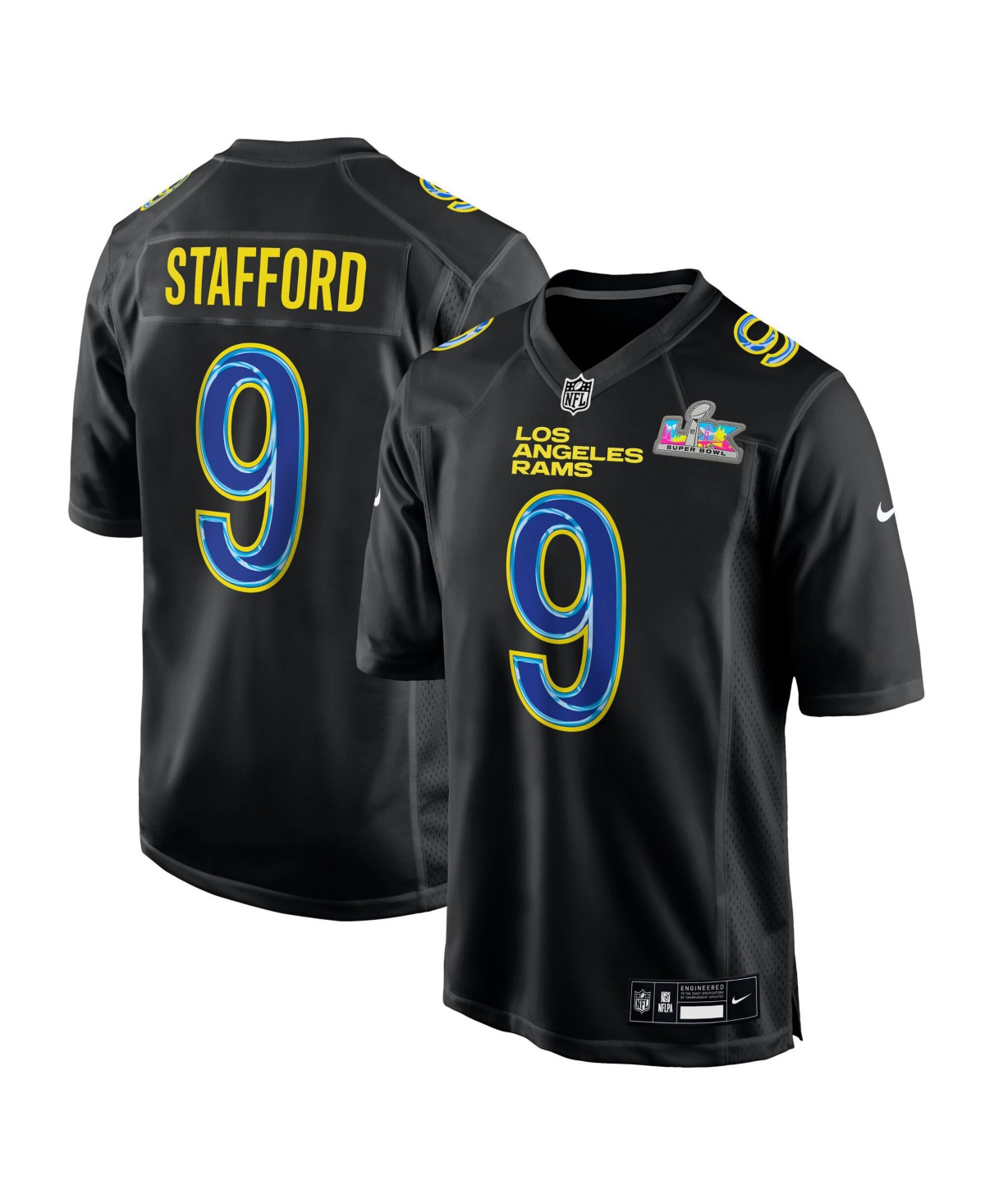 Click here for Nike Mens Matthew Stafford Black Los Angeles Rams... prices