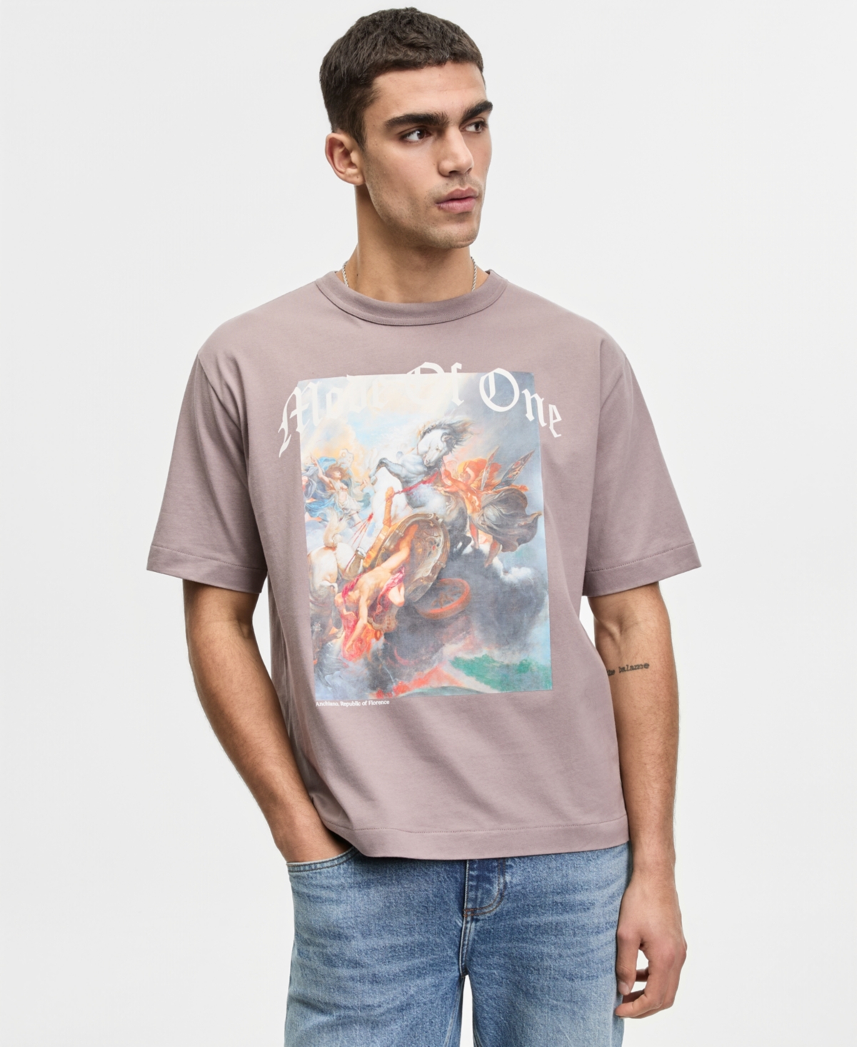 Click here for Mode of One Mens Relaxed-Fit Florence Graphic T-Sh... prices