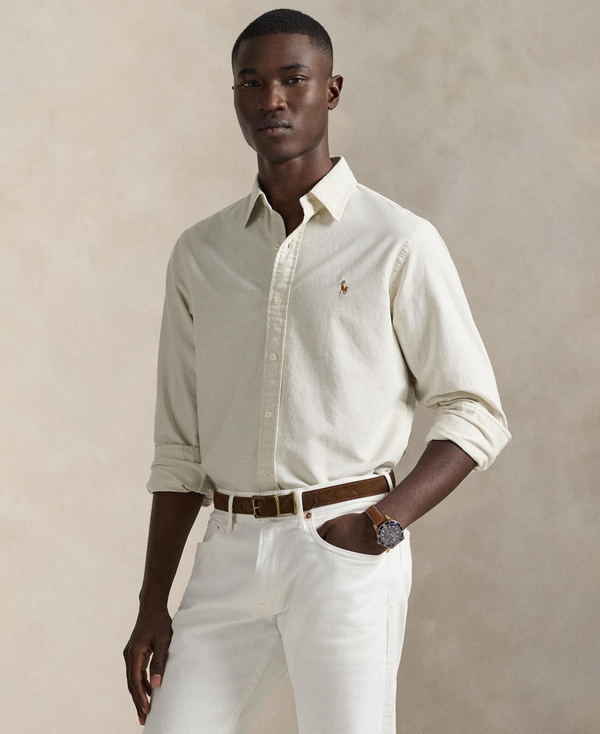 Click here for Polo Ralph Lauren Mens Classic Fit Long Sleeve Oxf... prices