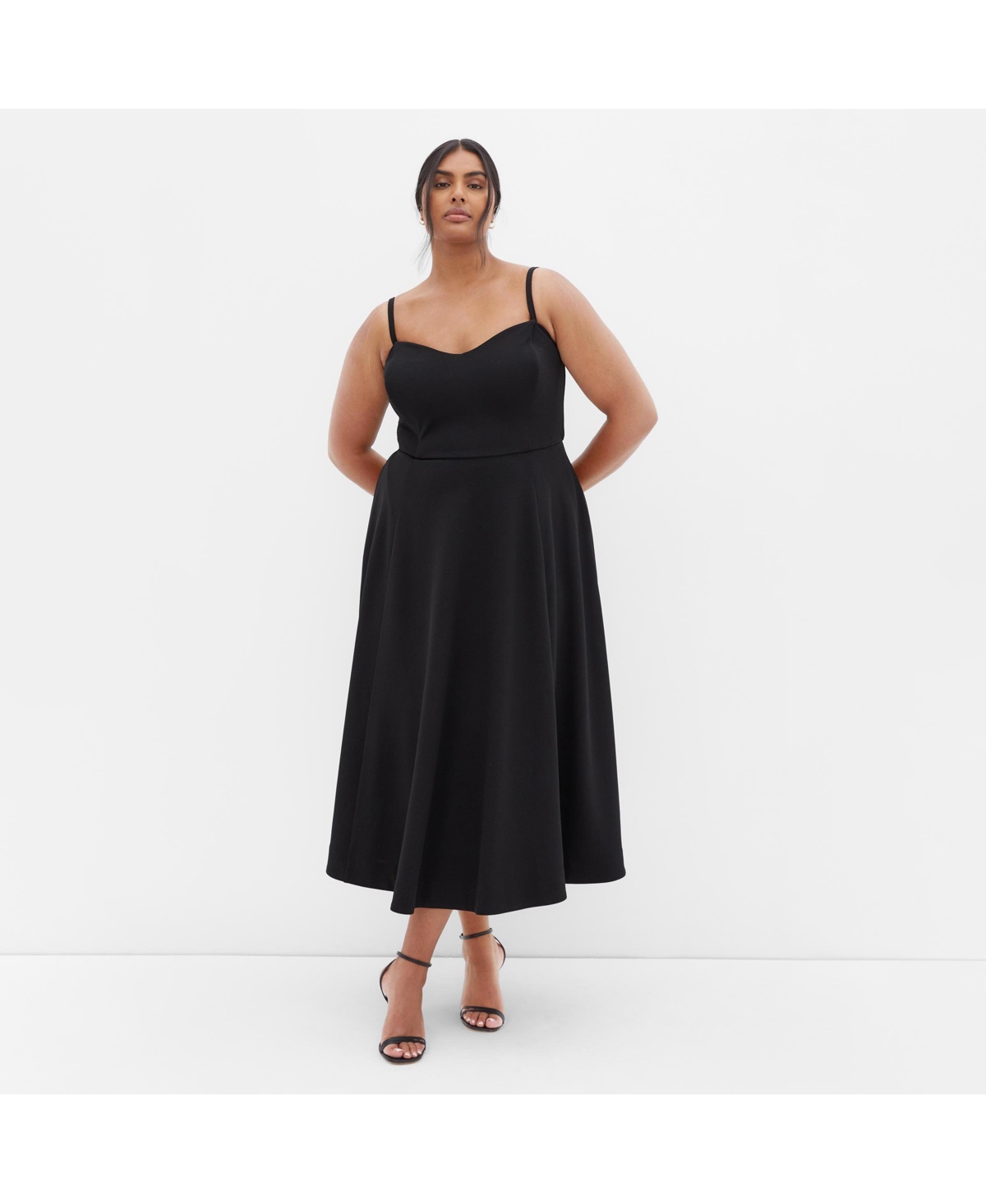 Click here for City Chic Womens Sweet Flare Dress - Black prices