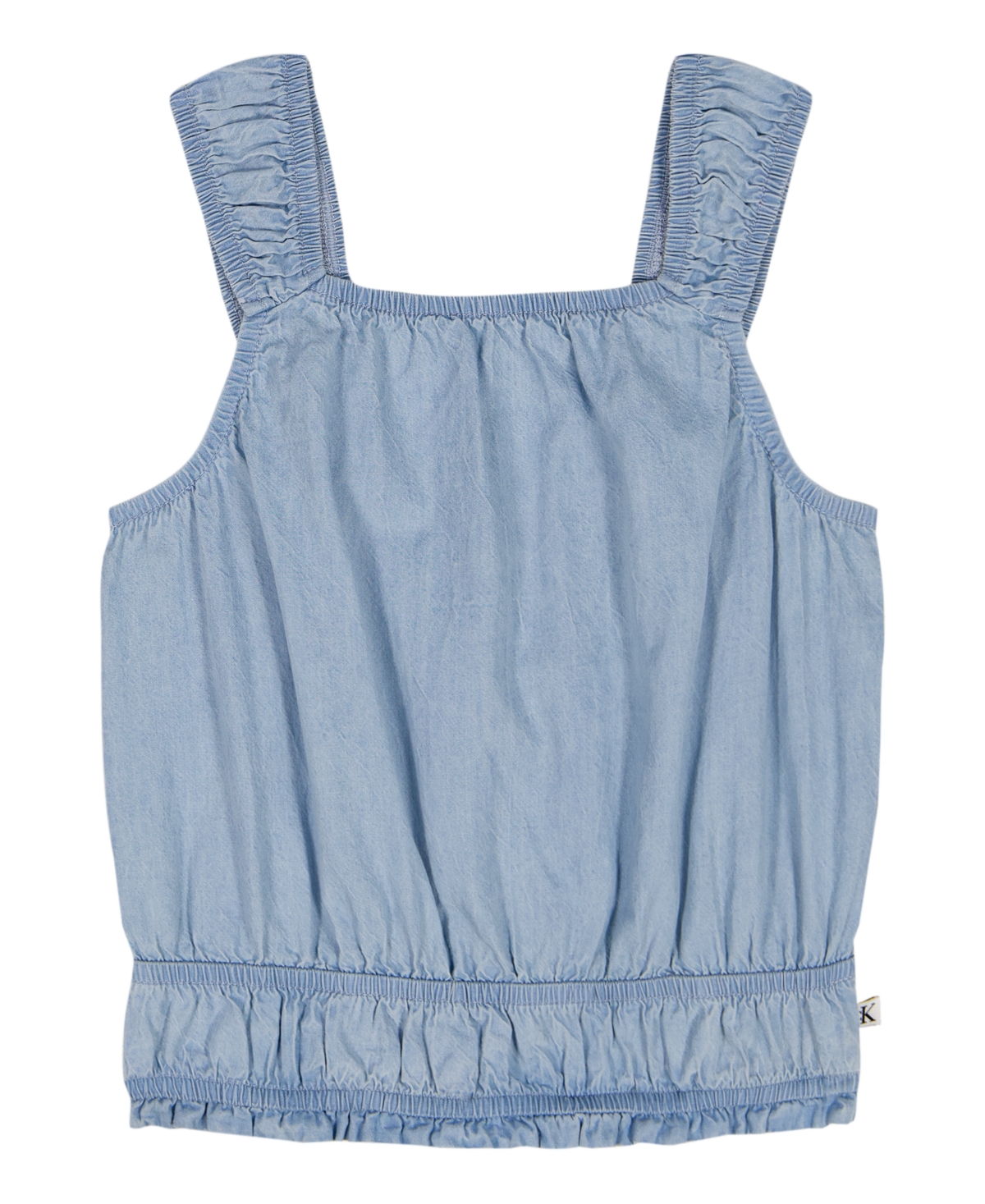 Click here for Calvin Klein Girls 7-16 Smocked Waist Square Neck... prices