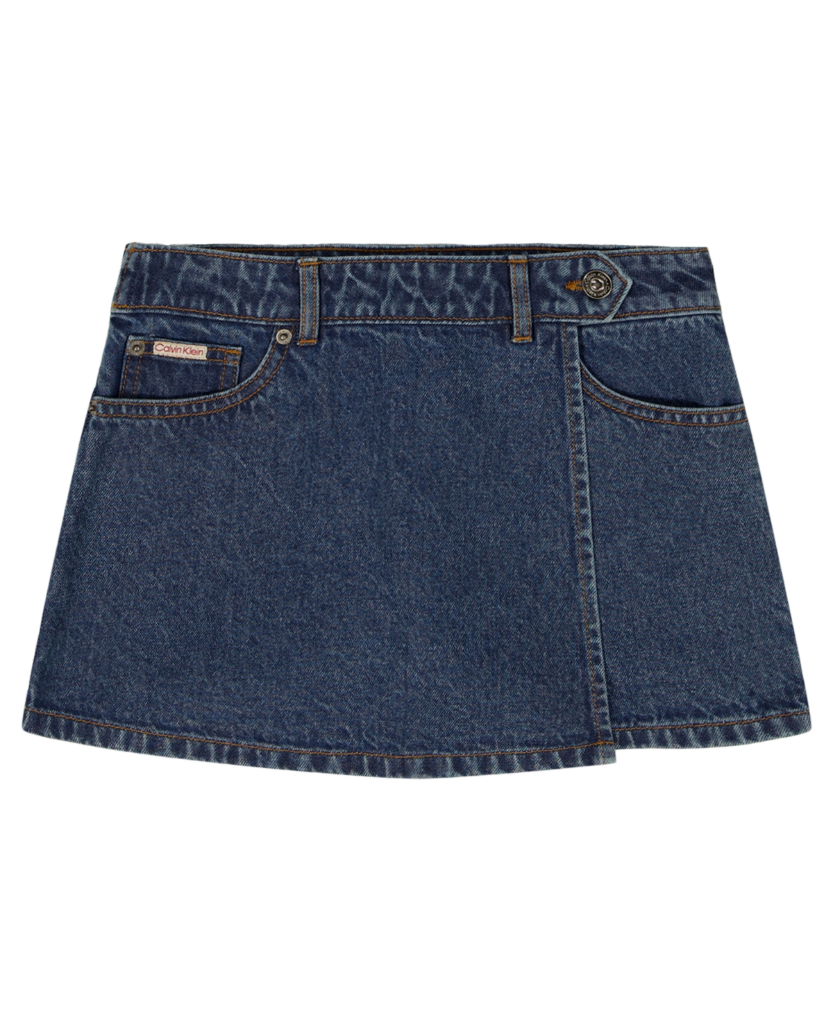 Click here for Calvin Klein Girls 7-16 Denim Wrap Front Skort - B... prices