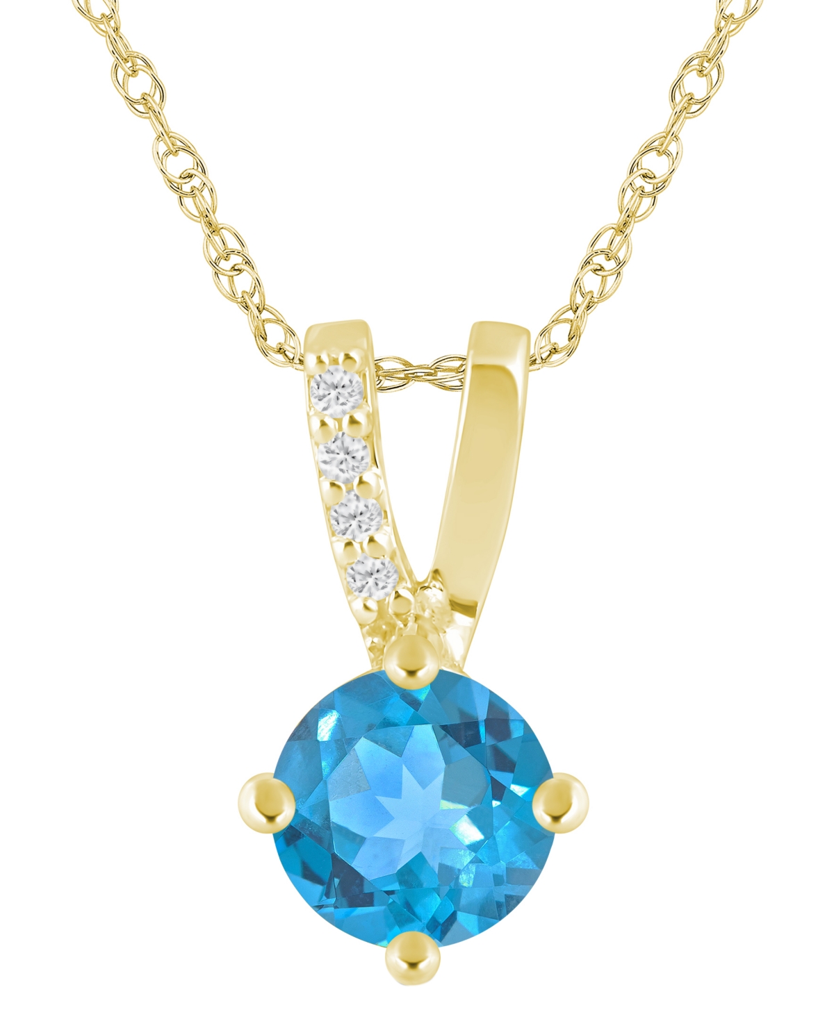 Click here for Macys Blue Topaz (1-1/6 ct. t.w.) & Diamond Accent... prices