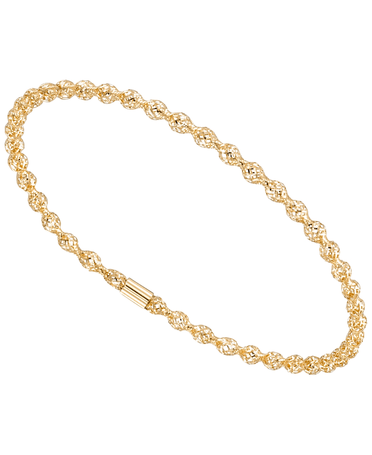 Click here for Macys Flexible Open Work Stretch Round Bracelet in... prices
