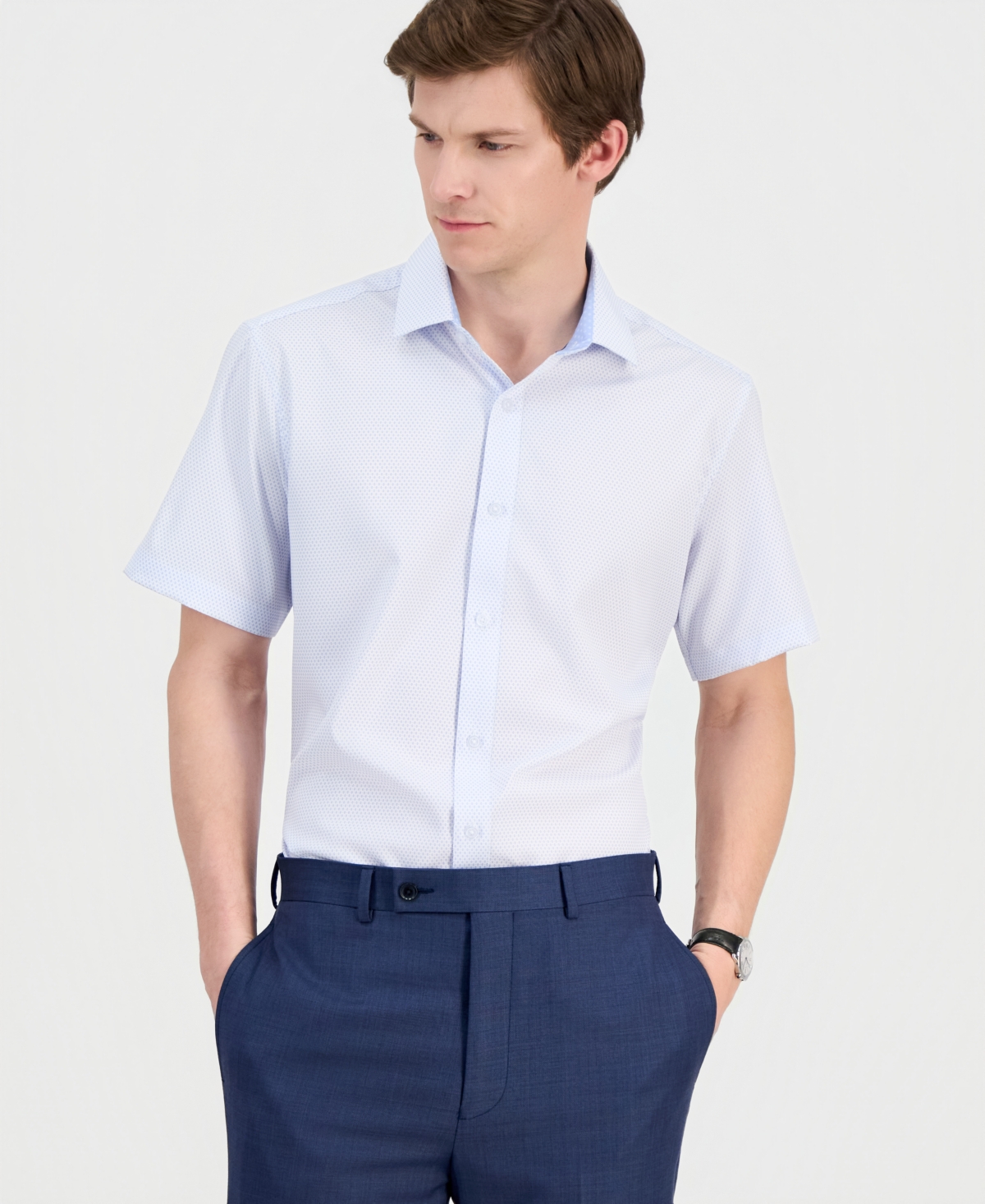 Click here for Dylan Park Mens Slim-Fit Performance Four-Way Stre... prices