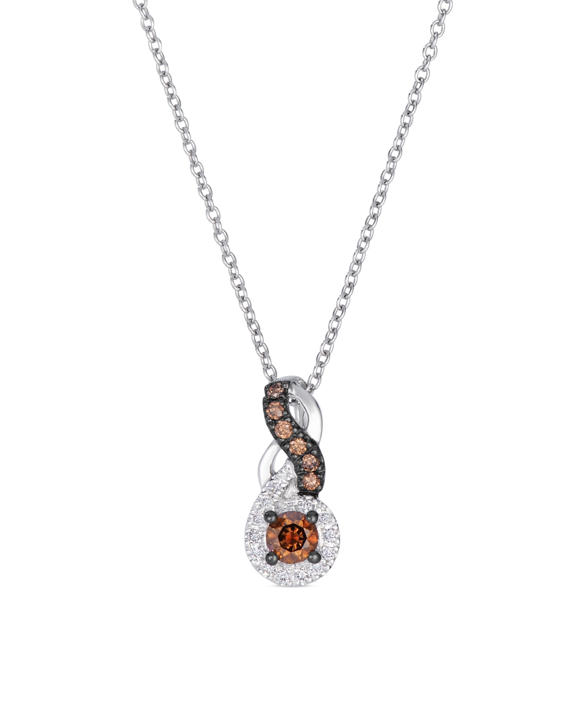 Click here for Le Vian Chocolate & Vanilla Diamond Pendant Neckla... prices