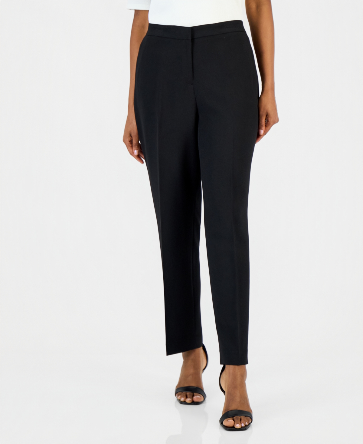 Click here for Kasper Womens Elastic Waist Slim-Fit Ankle Pant -... prices
