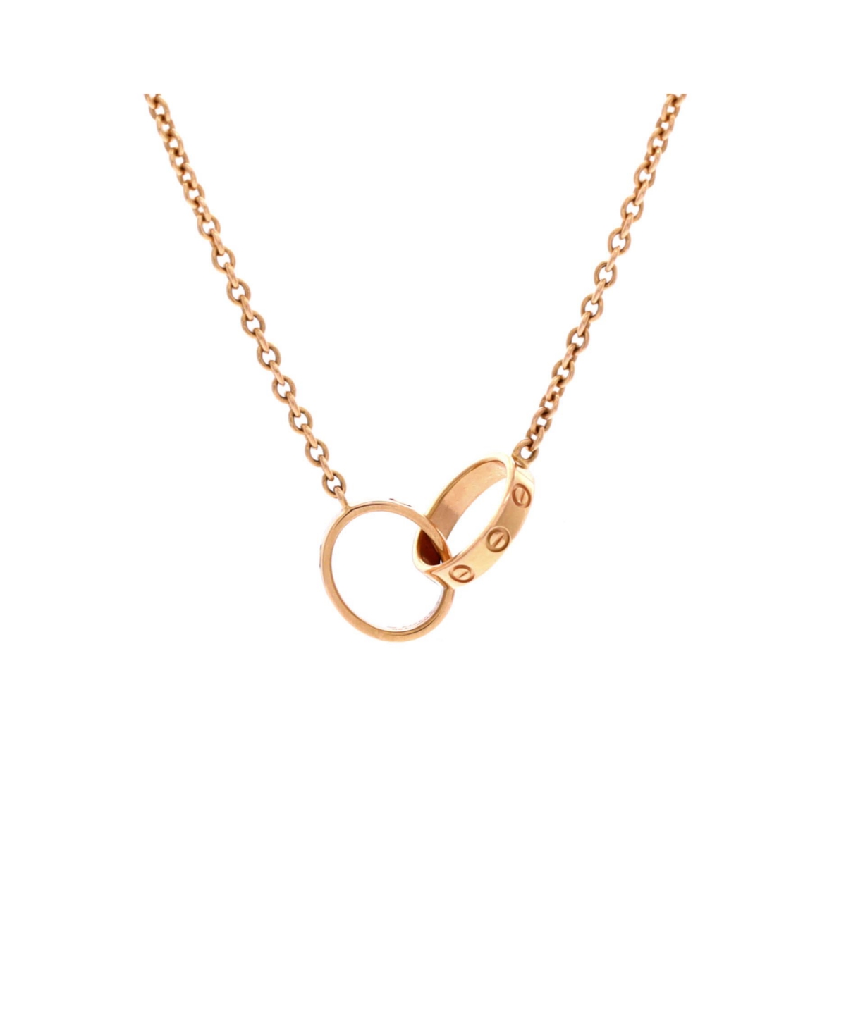 Click here for Pre-Owned Cartier Love Interlocking Necklace - 18k... prices